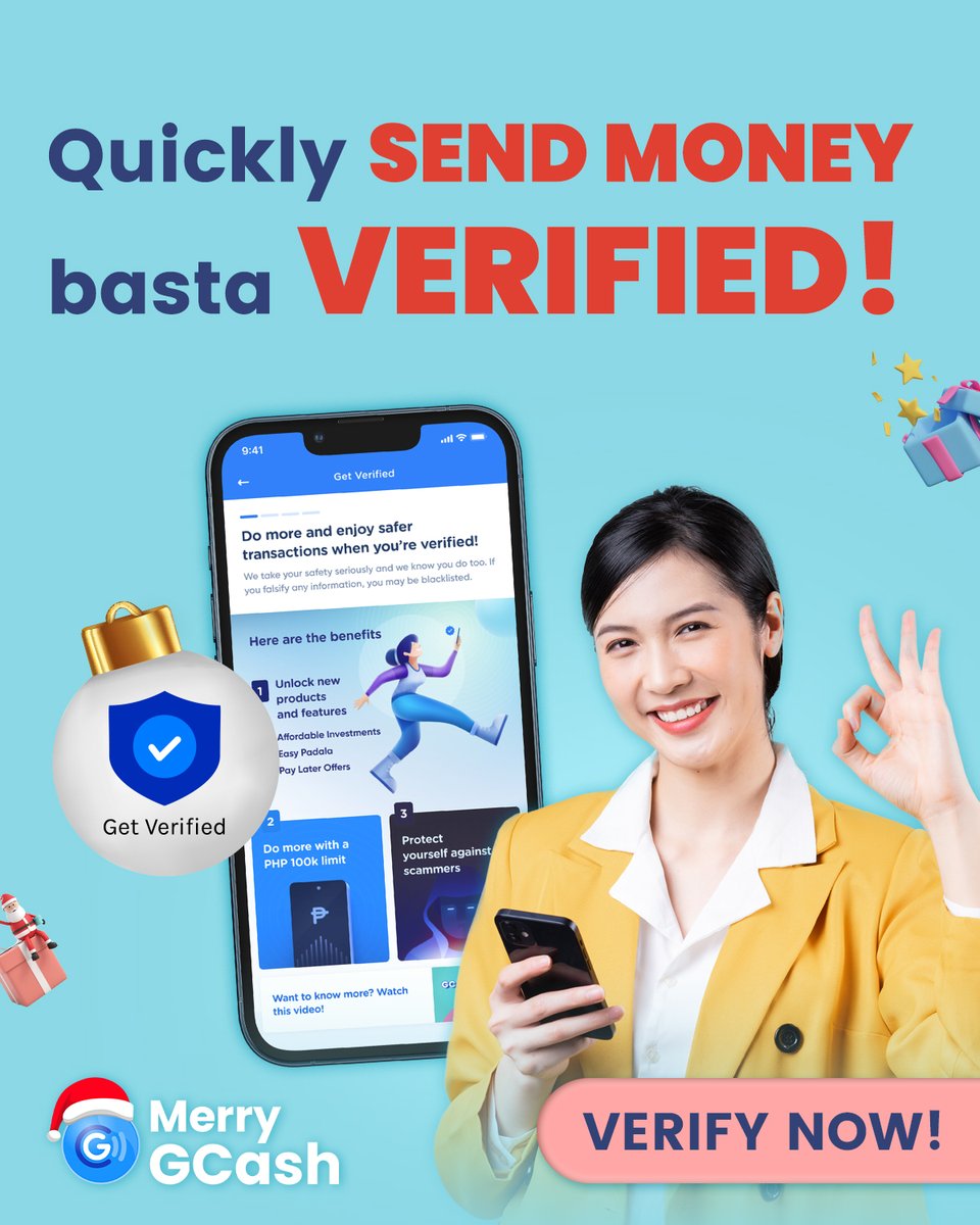 GCash on Twitter: "Mas madali mag Send Money kapag GCASH VERIFIED! I-fully verify lang ang GCash ...