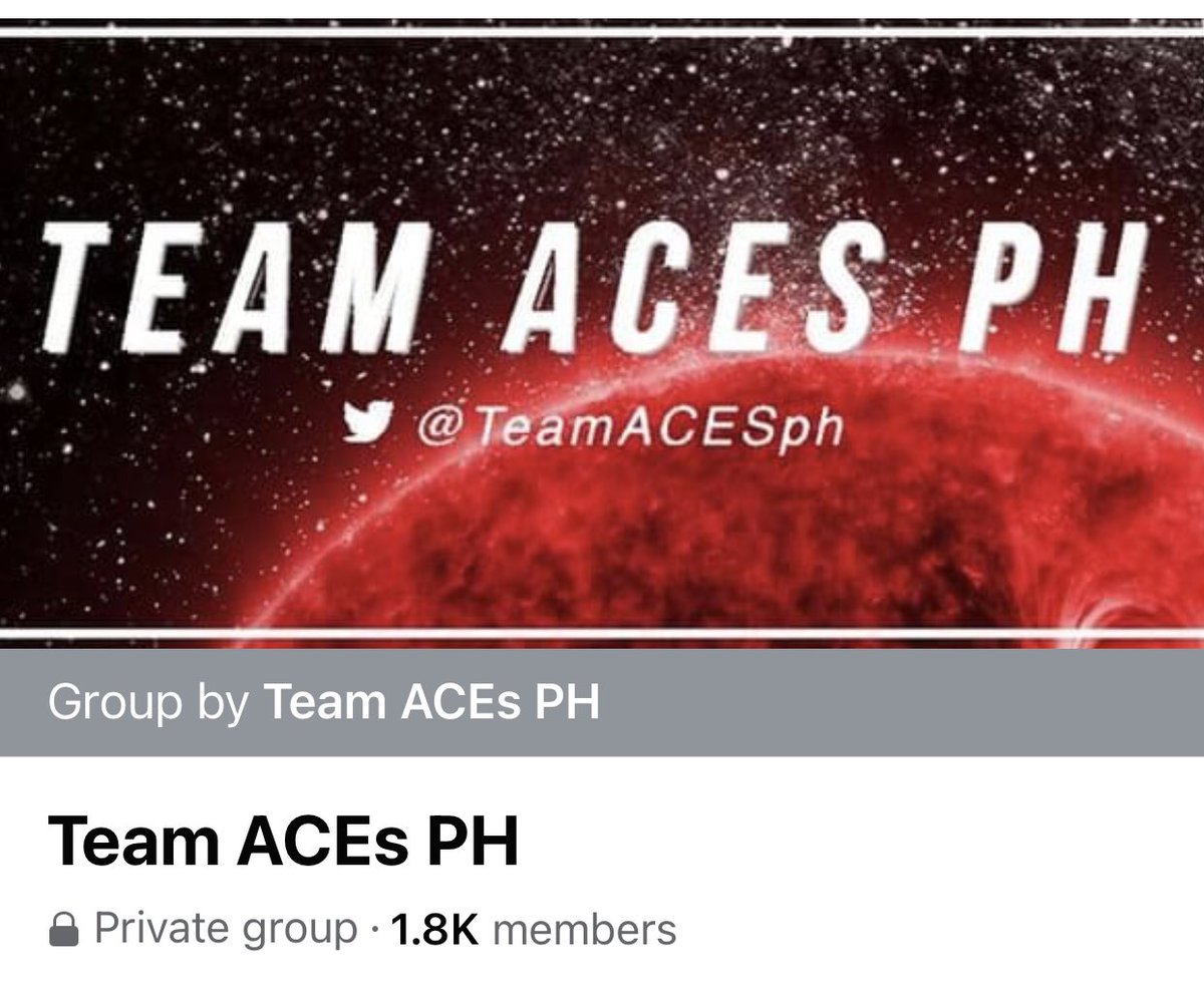 TEAM ACES PH on Twitter: "[TAPH ADVISORY] Hi ACEs! We would like to inform everyone of Team ACEs ...