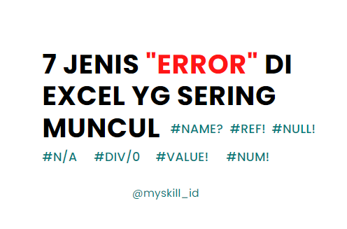 MySkill - Si Paling Belajar 💎 on Twitter: "25 RUMUS DASAR EXCEL YANG PEMULA WAJIB TAHU Membantu ...