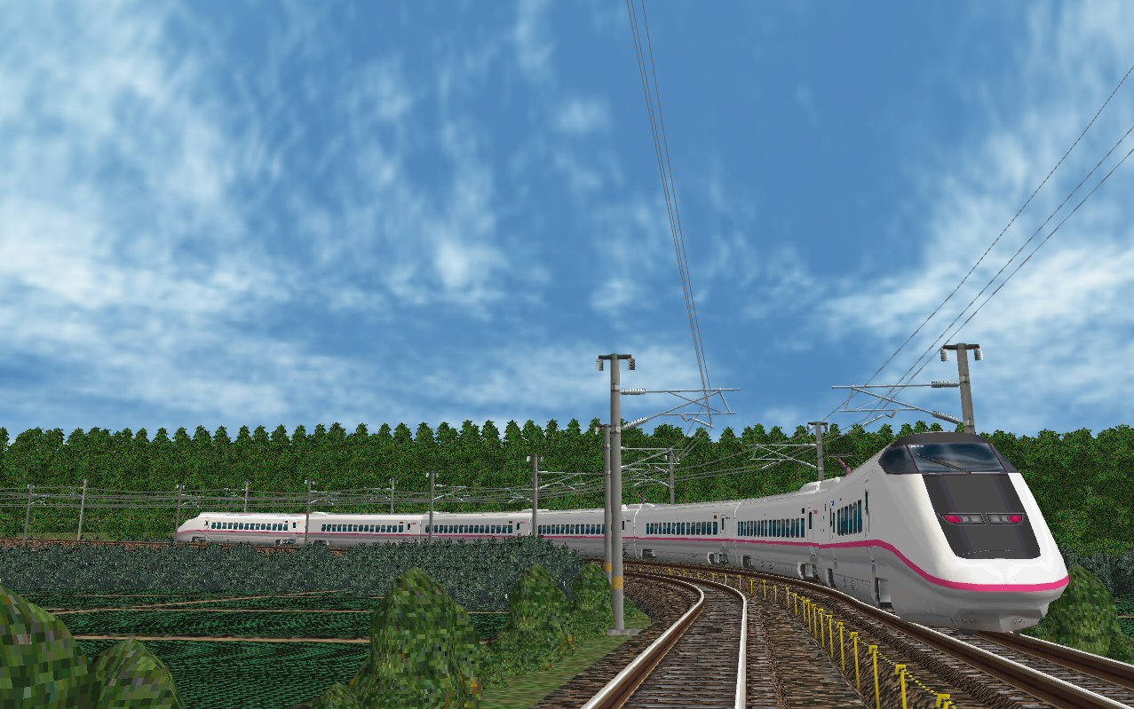 VRM3★ on Twitter: "#Railsim こちらの廃番ゲーム鉄道模型シミュレータ―VRM3版では、このE3系こまちより400系つばさの方が ここでは、人気が有りましたが 作りとし ...