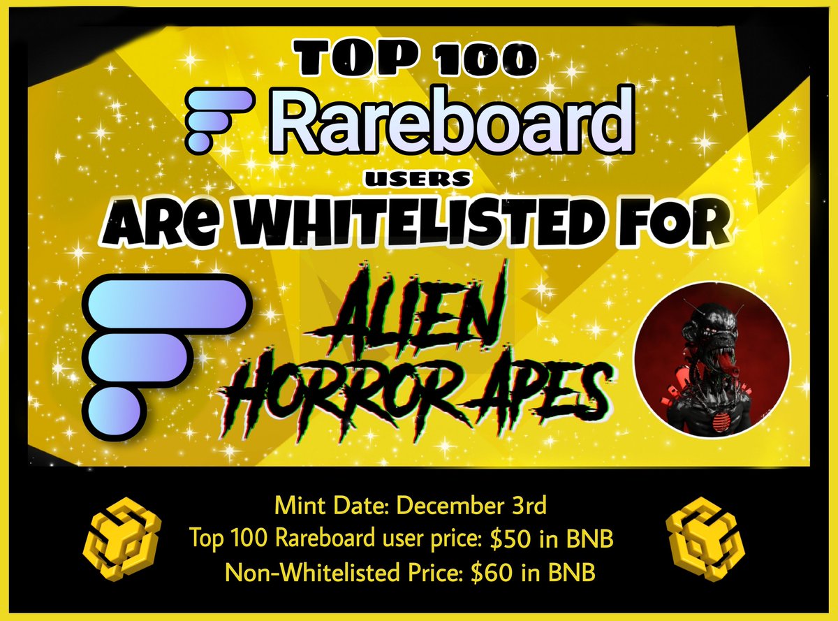 Horror Ape Club🔪🔸 on Twitter: "RT @HorrorApes: 🛸 #AlienHorrorApes are Invading #BNBchainNFTs ...