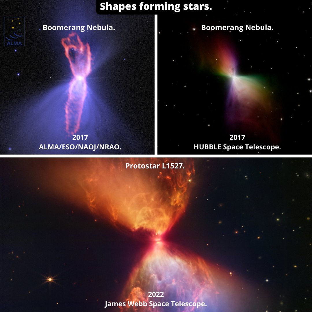 ALMA Observatory📡 on Twitter: "⏳There are beautiful cosmic shapes in ...