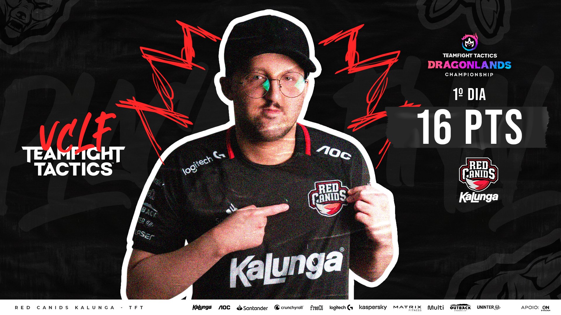 RED Canids Kalunga on Twitter: "Nosso vclf fez 16 pontos nesse primeiro dia do Mundial de TFT ...