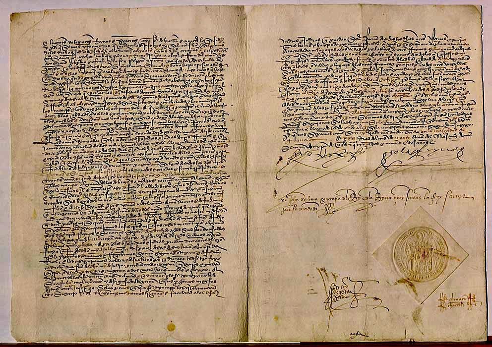 This 1519 painting “Posthumous Portrait of Christopher Columbus” by ...