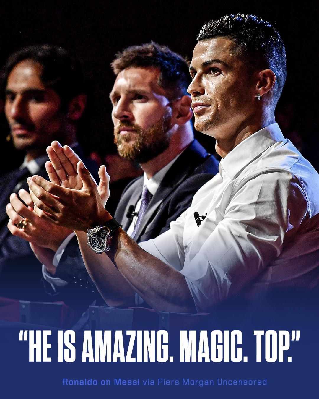 ESPN FC on Twitter: "Ronaldo was asked to describe Messi ️ https://t.co/6OIeUDrHK4" / Twitter