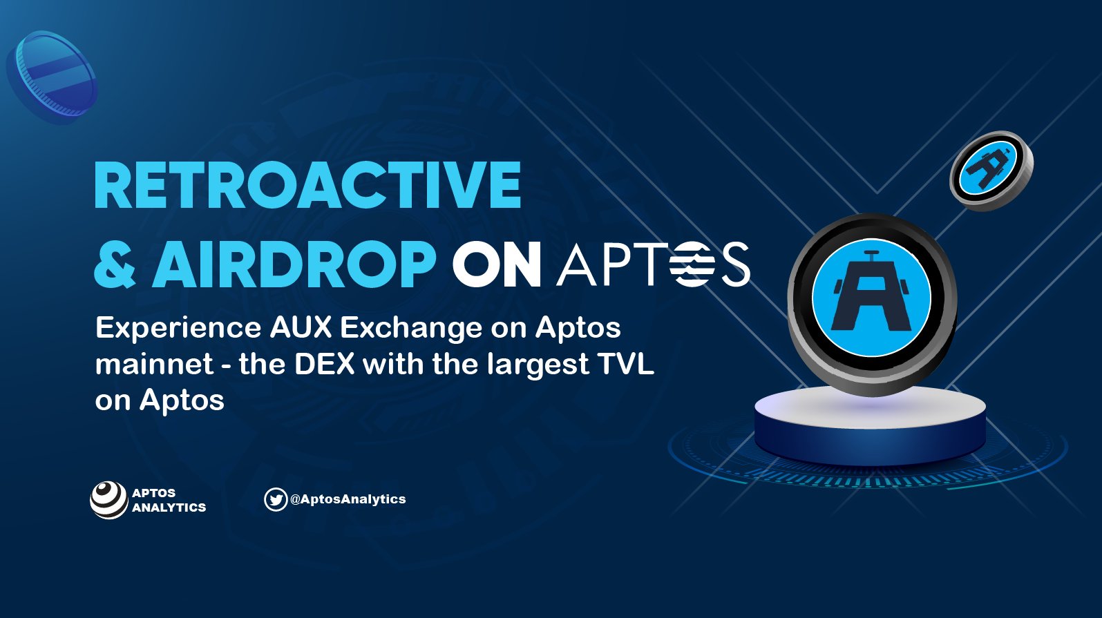 Aptos Analytics on Twitter: "🔥 𝐄𝐱𝐩𝐞𝐫𝐢𝐞𝐧𝐜𝐞 @𝐀𝐮𝐱𝐄𝐱𝐜𝐡𝐚𝐧𝐠𝐞 𝐨𝐧 𝐀𝐩𝐭𝐨𝐬 𝐦𝐚𝐢𝐧𝐧𝐞𝐭 - the DEX with the ...