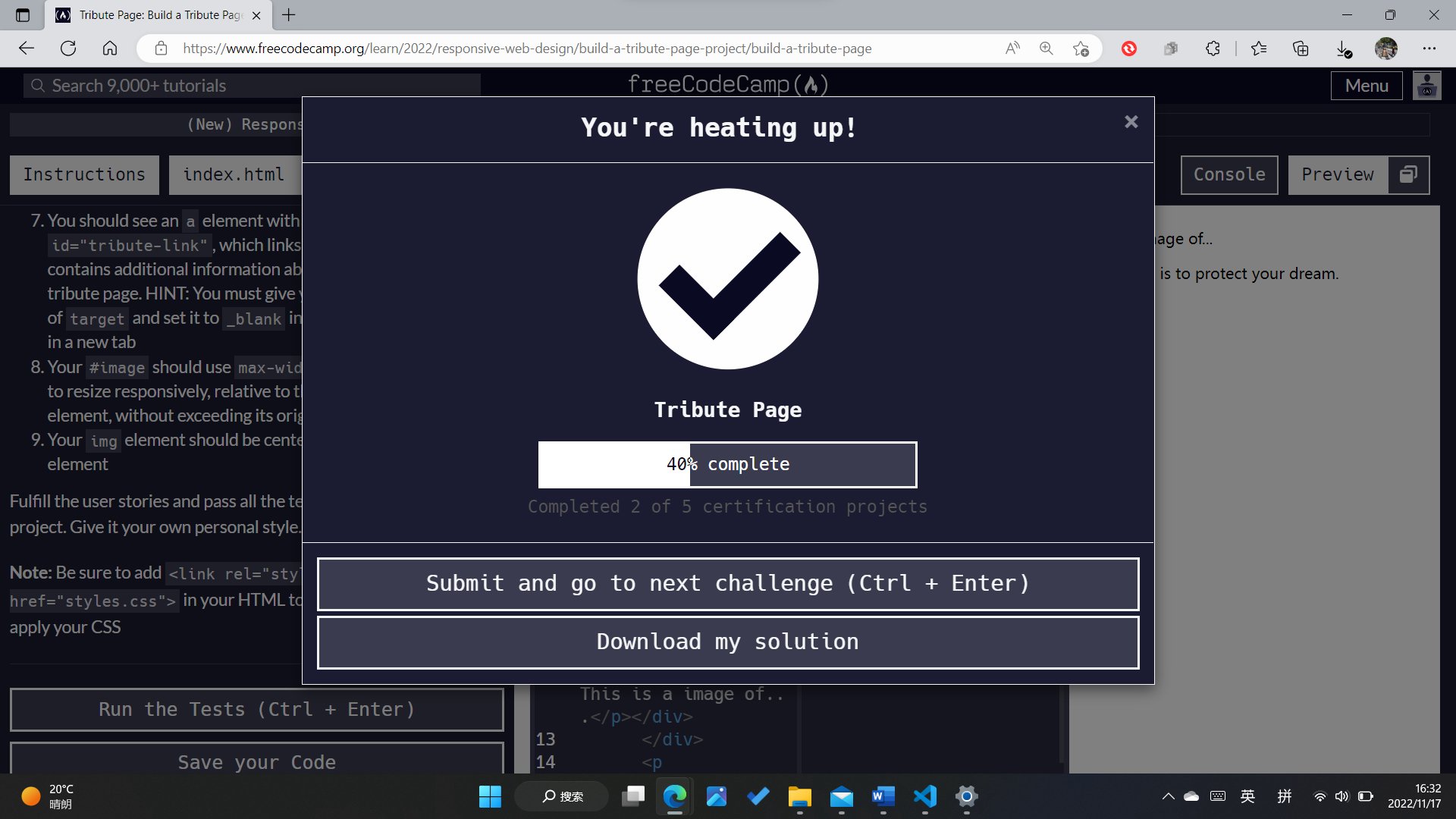 Hongyu Lu on Twitter: "D8 of #100daysofcoding Sorry, did it yesterday, posting it today... So it ...
