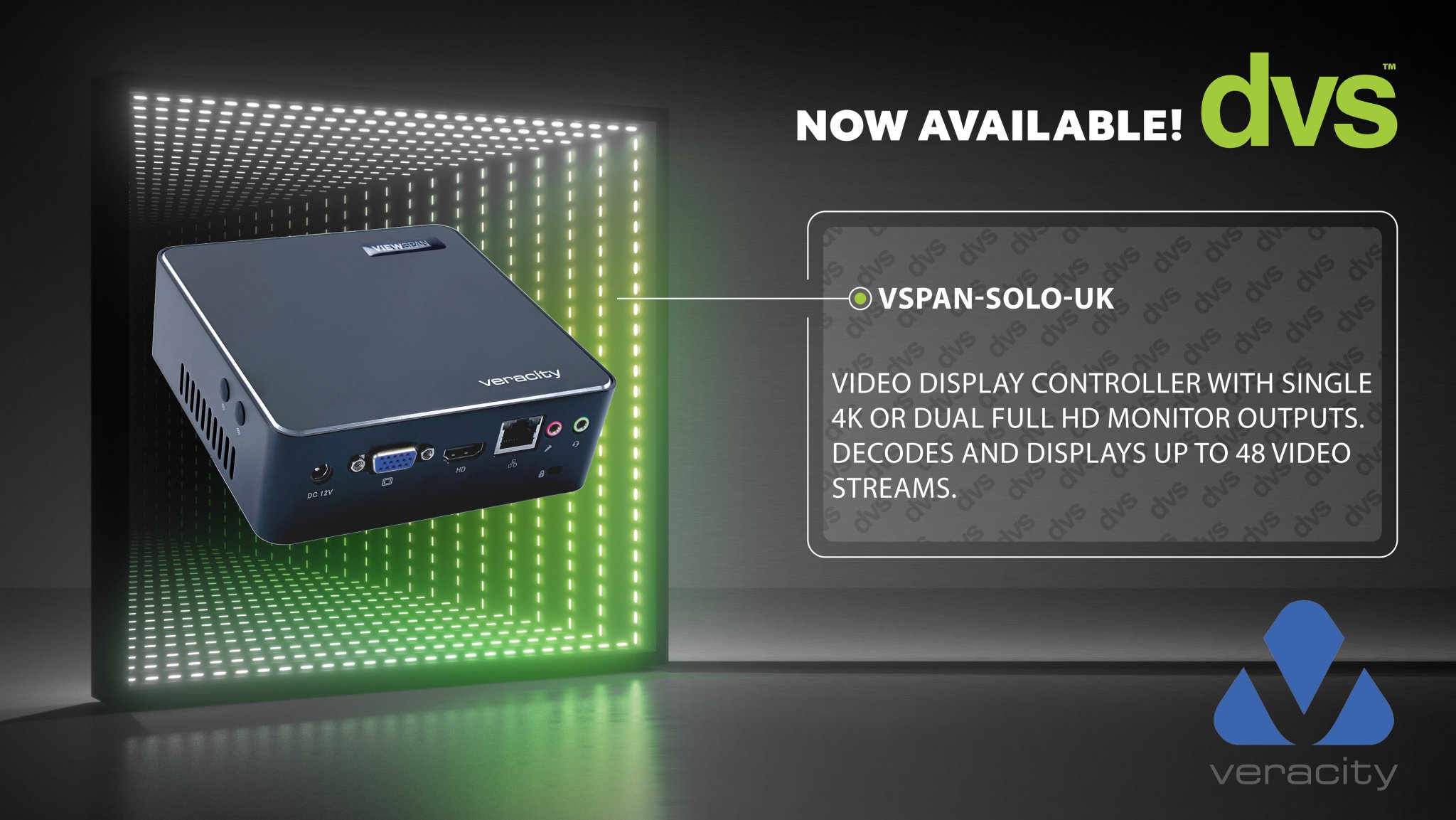 DVS Limited on Twitter: "Now available! Veracity's VIEWSPAN Solo is a video display controller ...