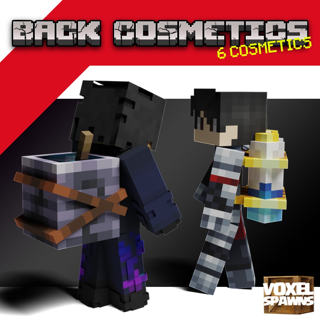 Voxel Spawns on Twitter: "Back Cosmetics Available on @MCModelsNet https://t.co/MS3BXdJTcx Made ...