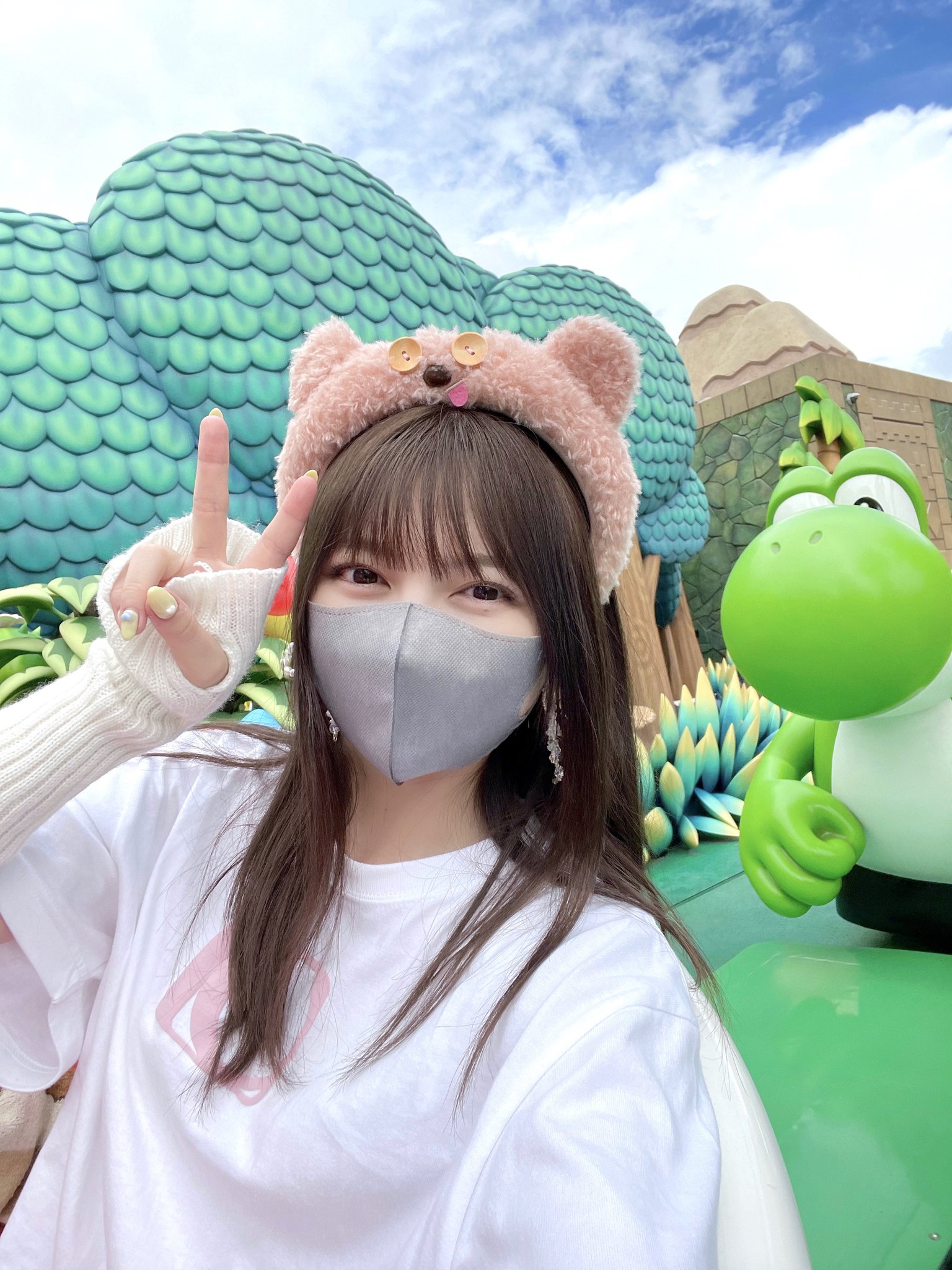 廣川 奈々聖（12/25🫧わーしっぷ大感謝祭🫧） on Twitter: "USJ行った時の〜〜！🍄🤍 ﾖｯｼｰ https://t.co/nfmRI2wD7a" / Twitter