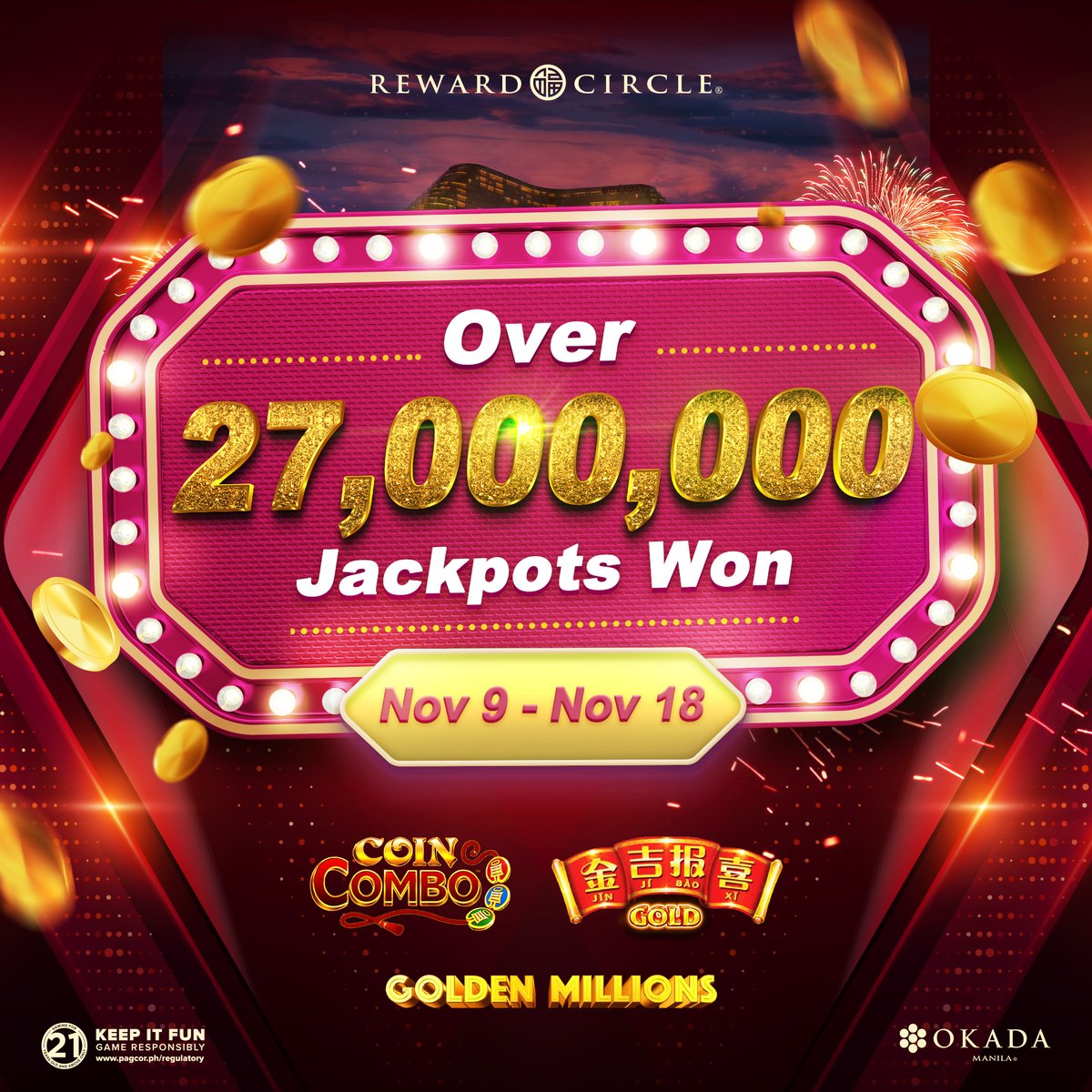 Okada Manila on Twitter: "Congratulations to all the Reward Circle members who won their share ...