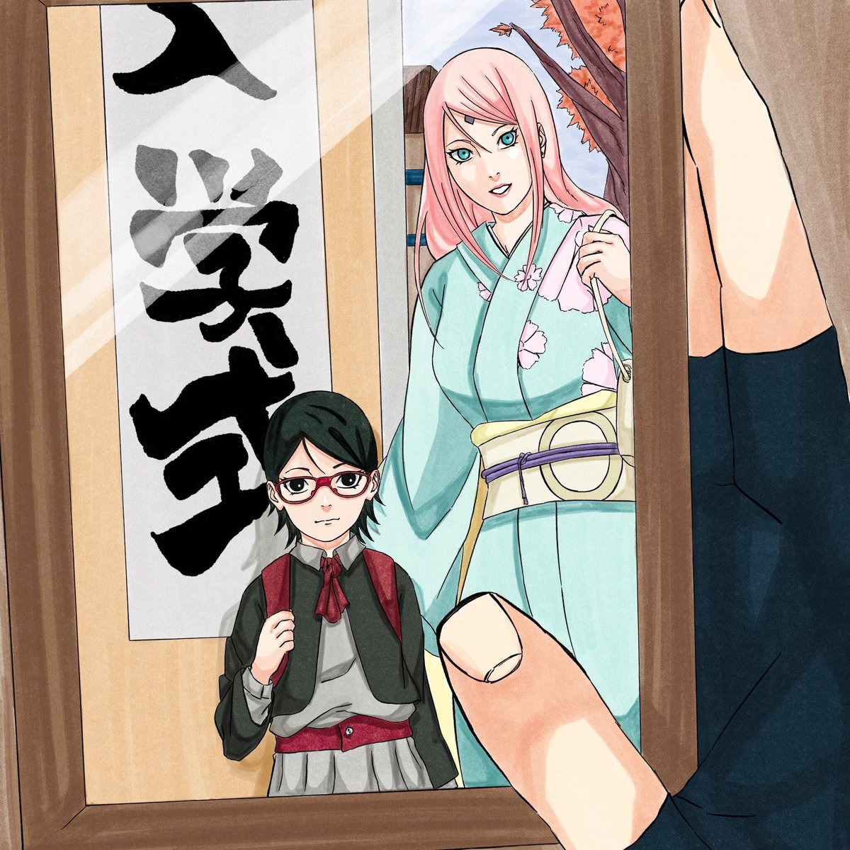 Darkside 🇯🇲 on Twitter: "RT @BrentonsArt: Always loved the Sakura/Sarada portrait from the ...