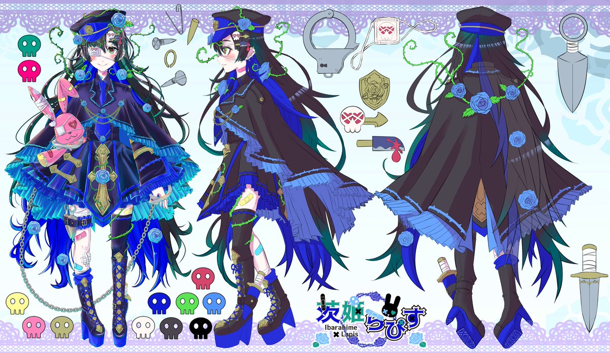 茨姫らぴす💀🩹💙新人Vtuber on Twitter: "表裏のあるVtuber、茨姫らぴす 表→地雷系メンヘラお嬢様 裏→なんでも屋 💙YouTube https://onl.sc ...