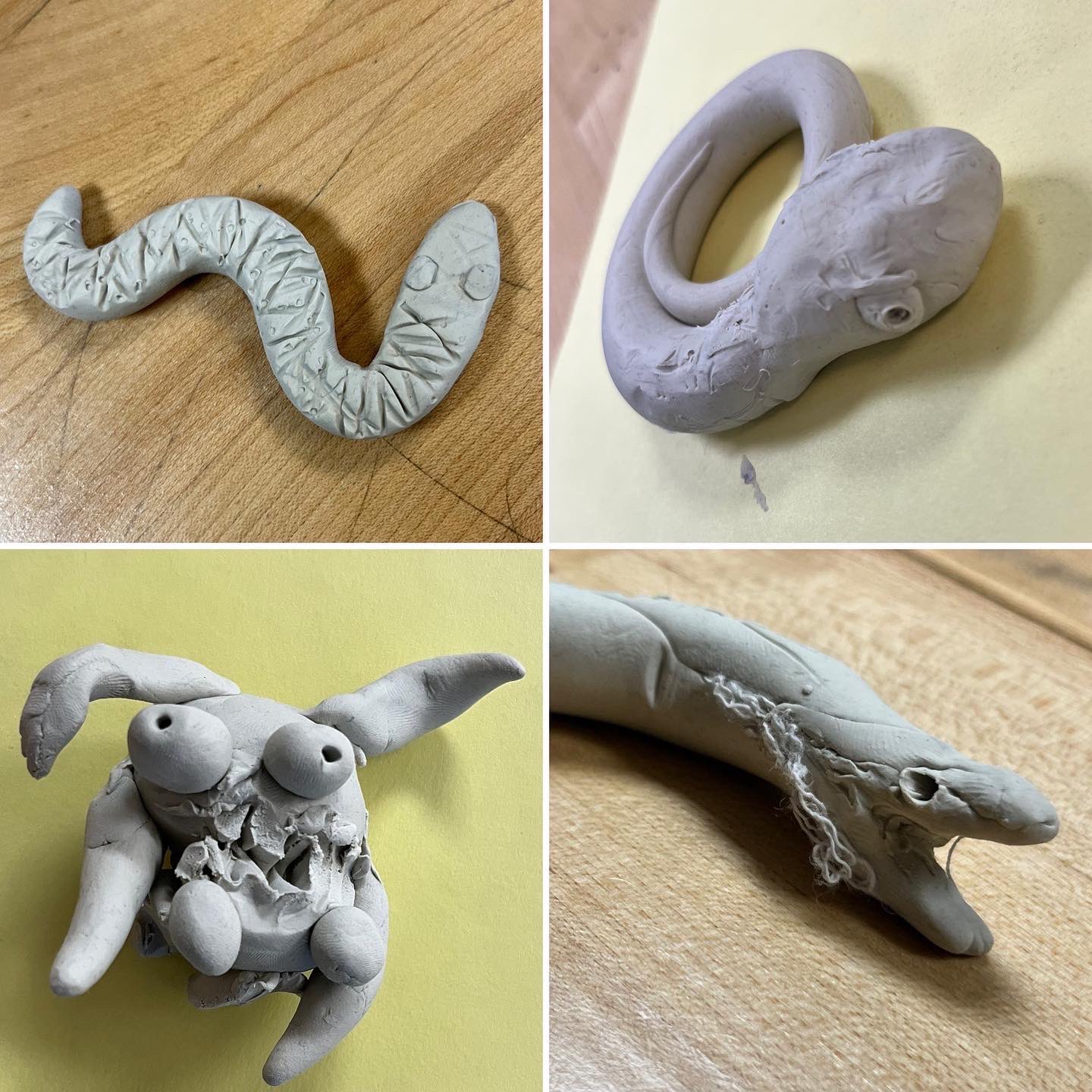 Clay Snake Head