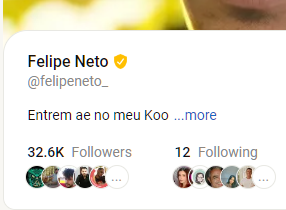 Felipe Neto 🦉 on Twitter: "Verificaram meu koo e não precisei pagar nada! https://t.co ...