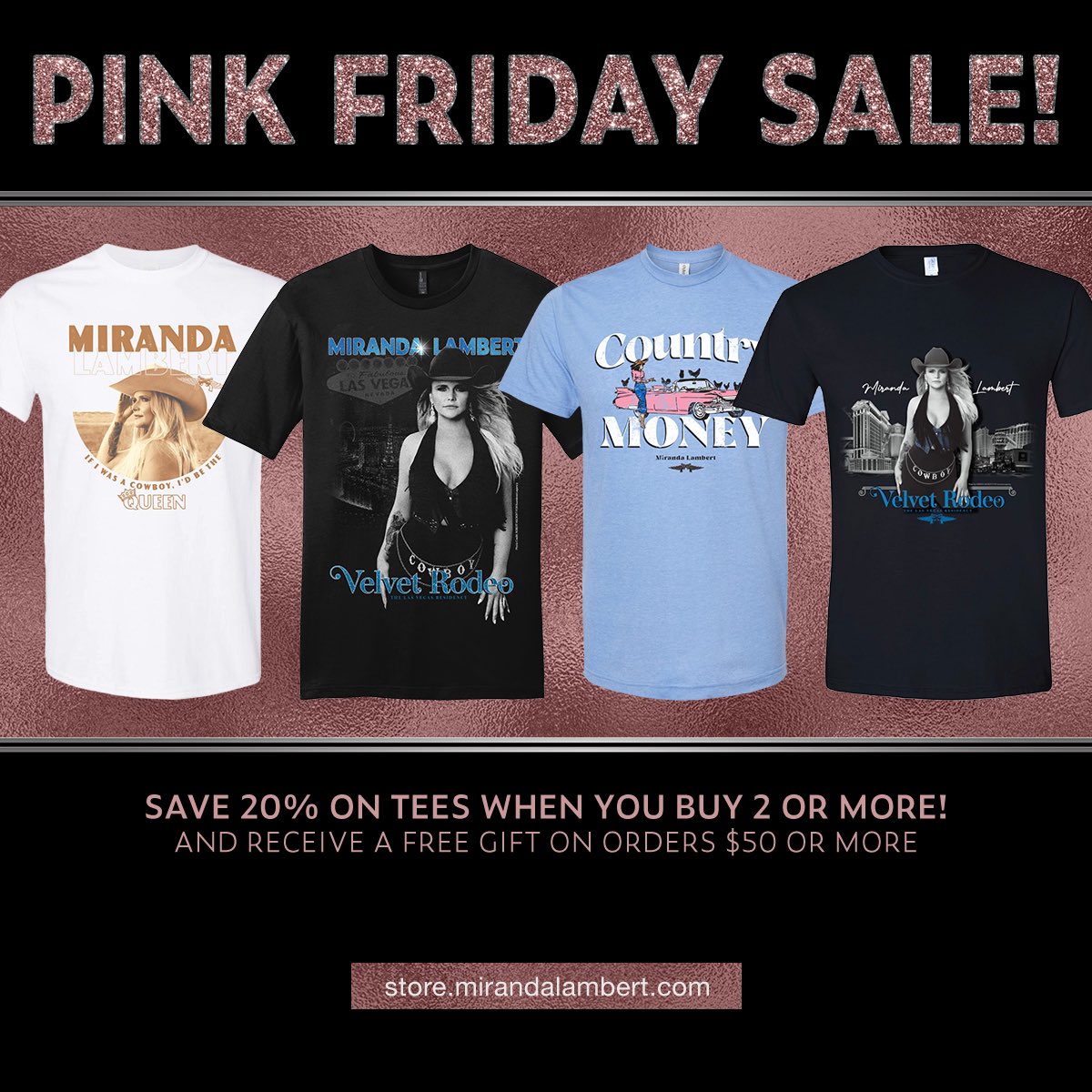 Happy 💕 PINK FRIDAY 💕 y’all! Our biggest merch sale of the year is ...