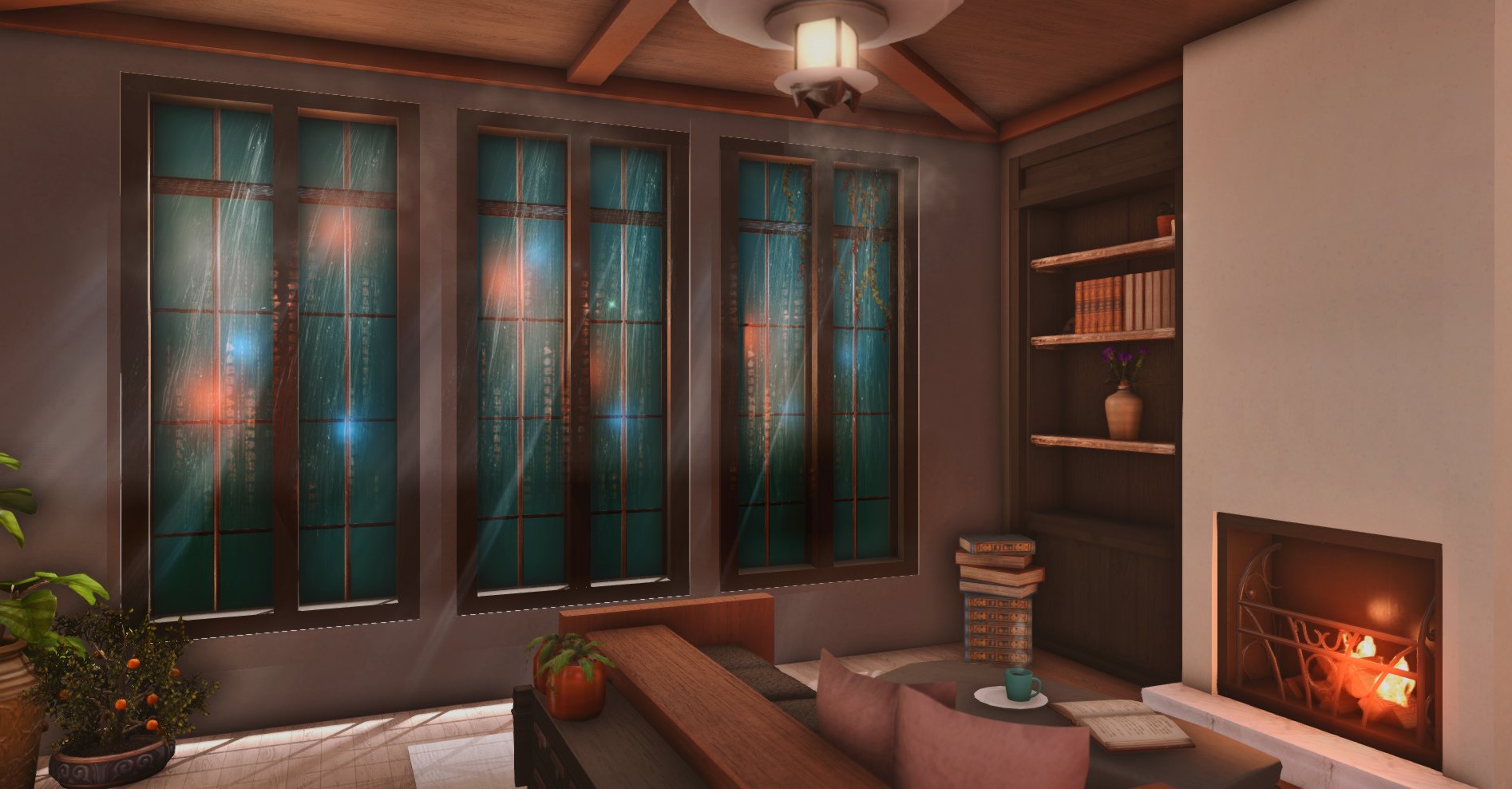 Daeny ️ on Twitter: "“Cozy on Fifth Avenue” [L] 🌧️ 🌿💧 Light - Alpha | Shirogane - W18 P7 #FF14 # ...