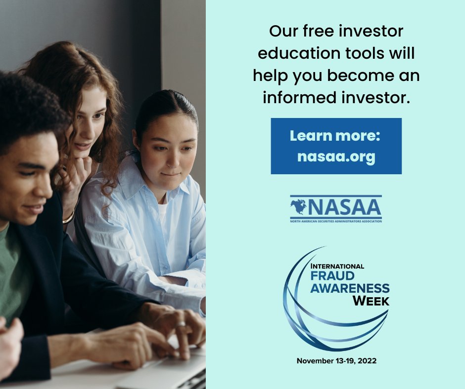 NASAA On Twitter Free Tip For International Fraud Awareness Week If An Investment Promoter Is nasaa-on-twitter-free-tip-for-international-fraud-awareness-week-if-an-investment-promoter-is