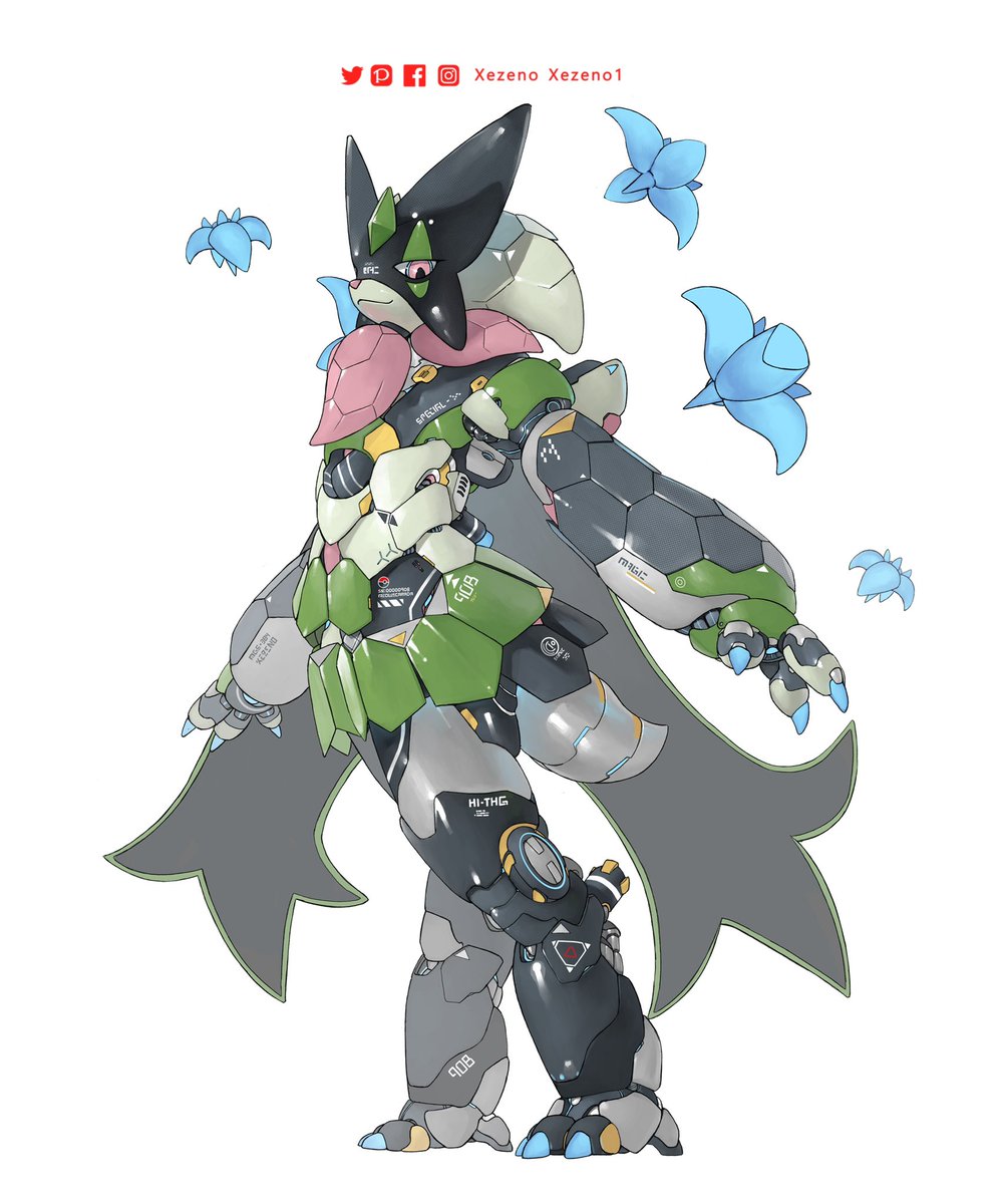 ポケモン「Pokemon x Mecha Meowscarada 」|Marcus Hiiのイラスト