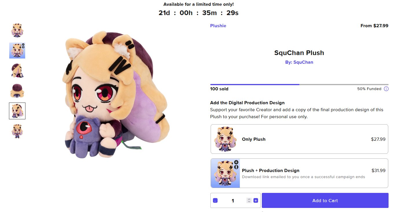 SquChan 🌙 Redebut TBA on Twitter: "We are already halfway there!!! Thank you so much for your ...