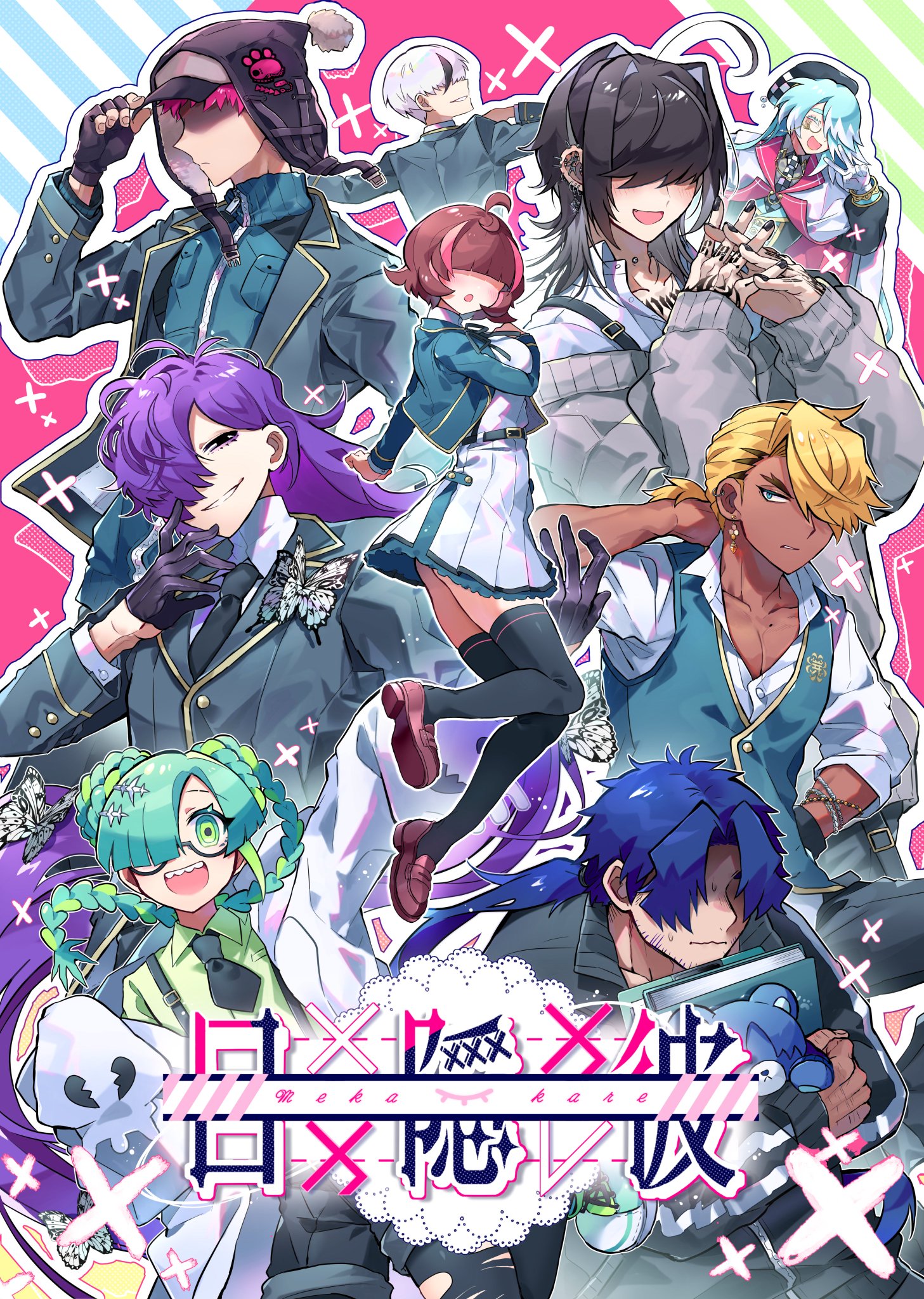 Ikémen fangirl on Twitter: "Otome game where there is only Mekakure A character whose eyes are ...