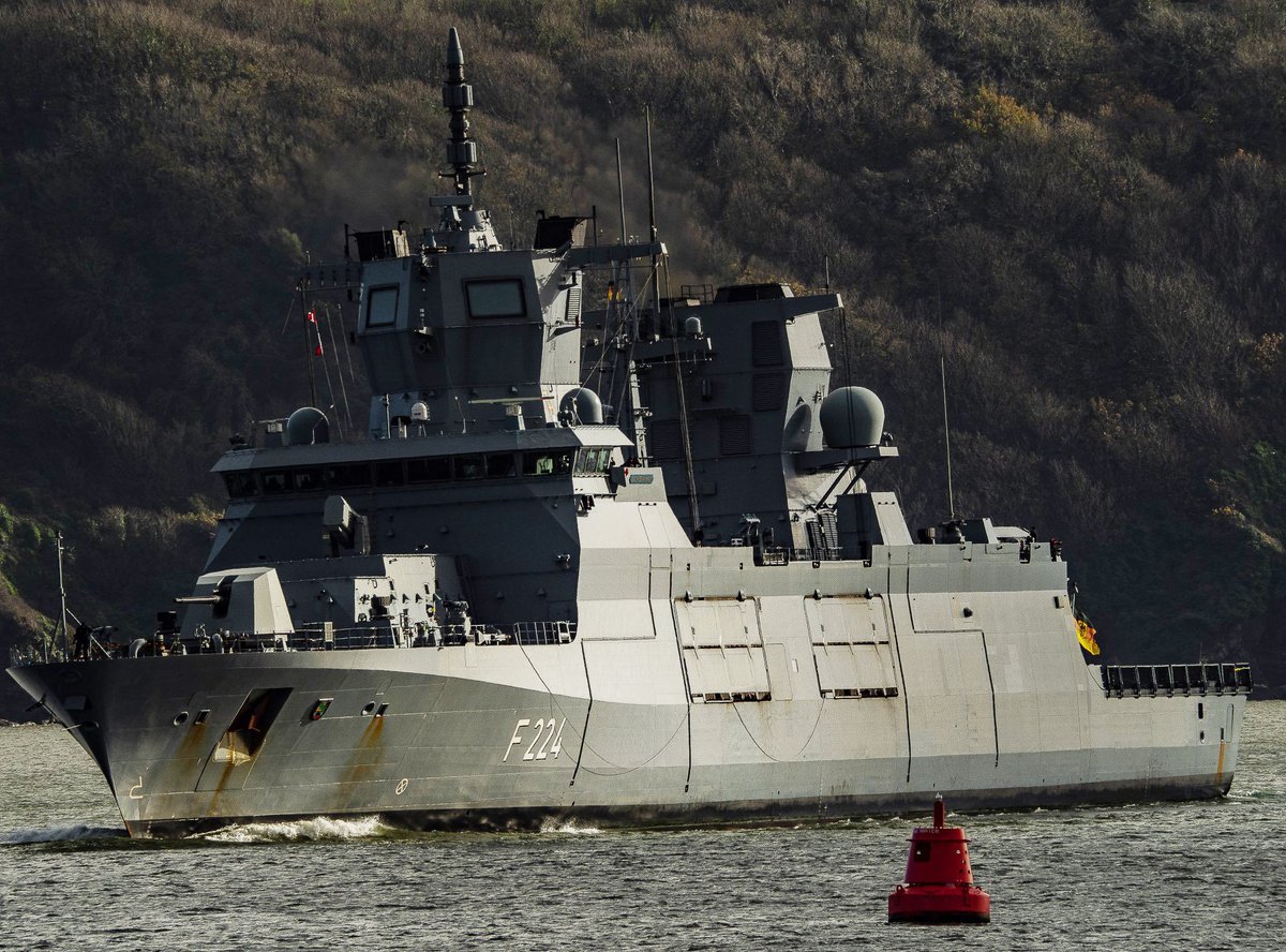 WarshipCam on Twitter: "German Navy Baden-Wurttemberg-class frigate FGS Sachsen-Anhalt (F224 ...