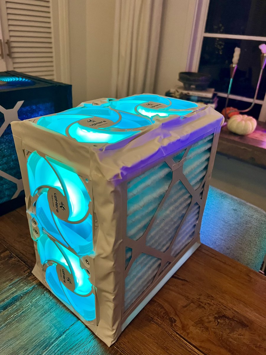 Alex 💨CR Boxes Everywhere on Twitter: "Made a white one too. 6 fans, 2 10x10 filters, 330 cfm ...