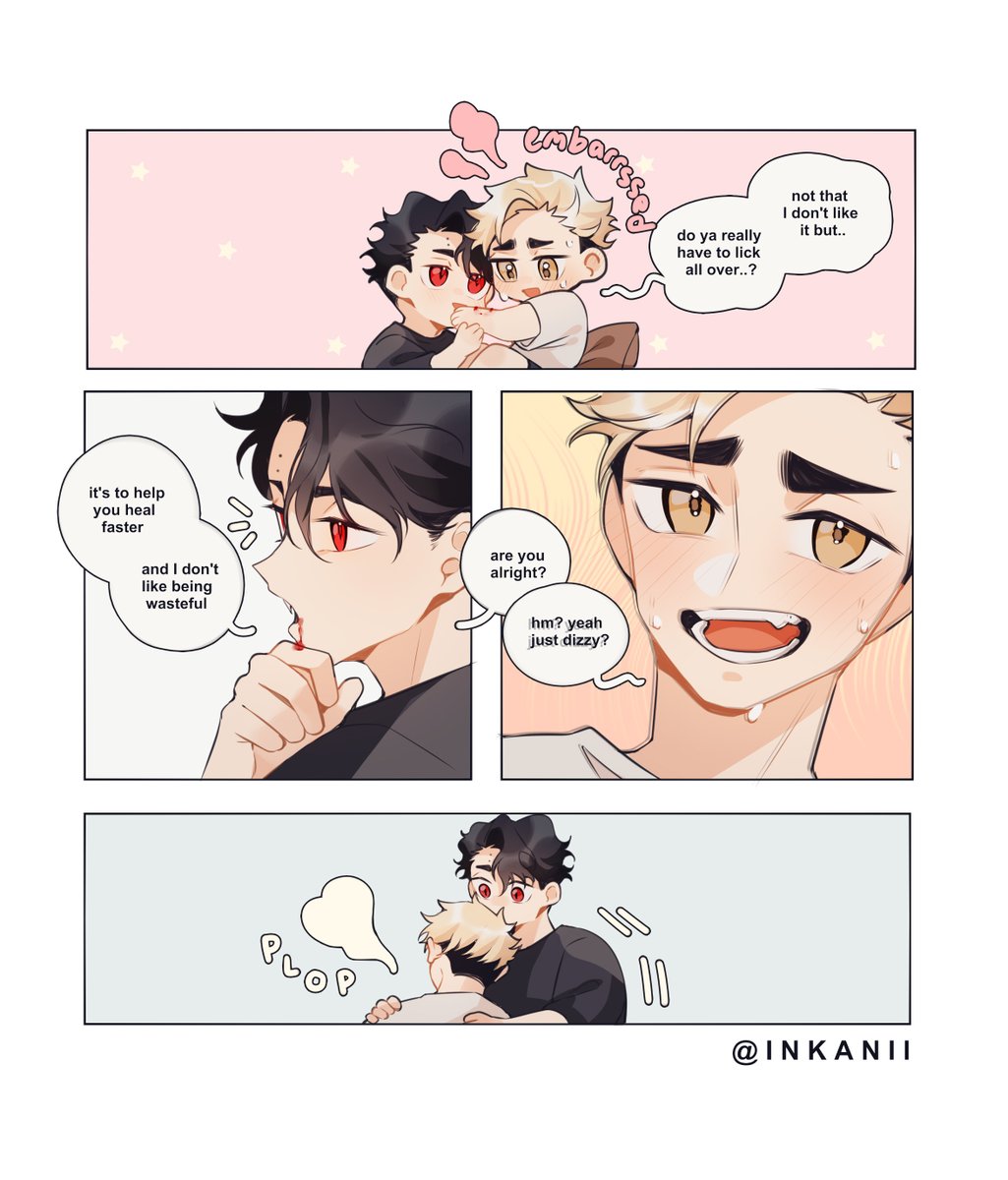 「vampire au 🩸 another discovery #haikyuu 」inkanii 💐の漫画