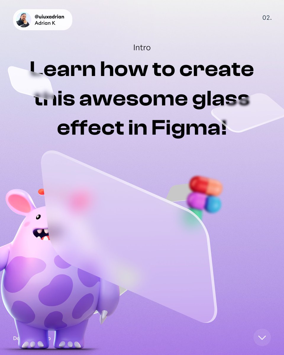 Create a glass effect in Figma - Thread from UI Adrian @uiuxadrian ...