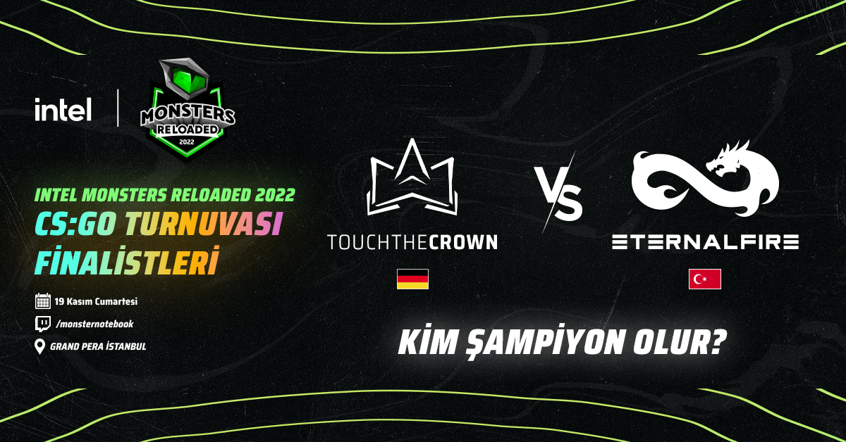 Monster Notebook on Twitter: "Intel Monsters Reloaded CS:GO 2022 büyük finalinde Touch The Crown ...