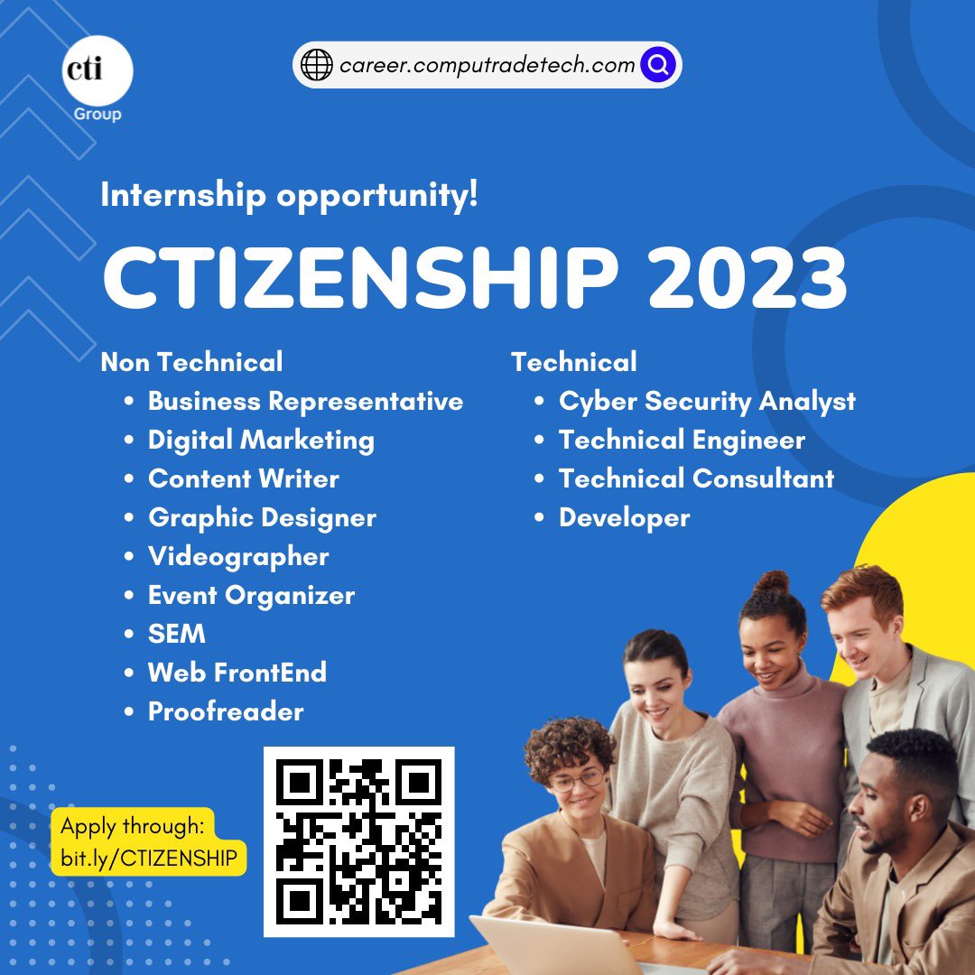 nomnom on Twitter: "[MAGANG] CTI Group opening internship opportunity in Non Technical ...