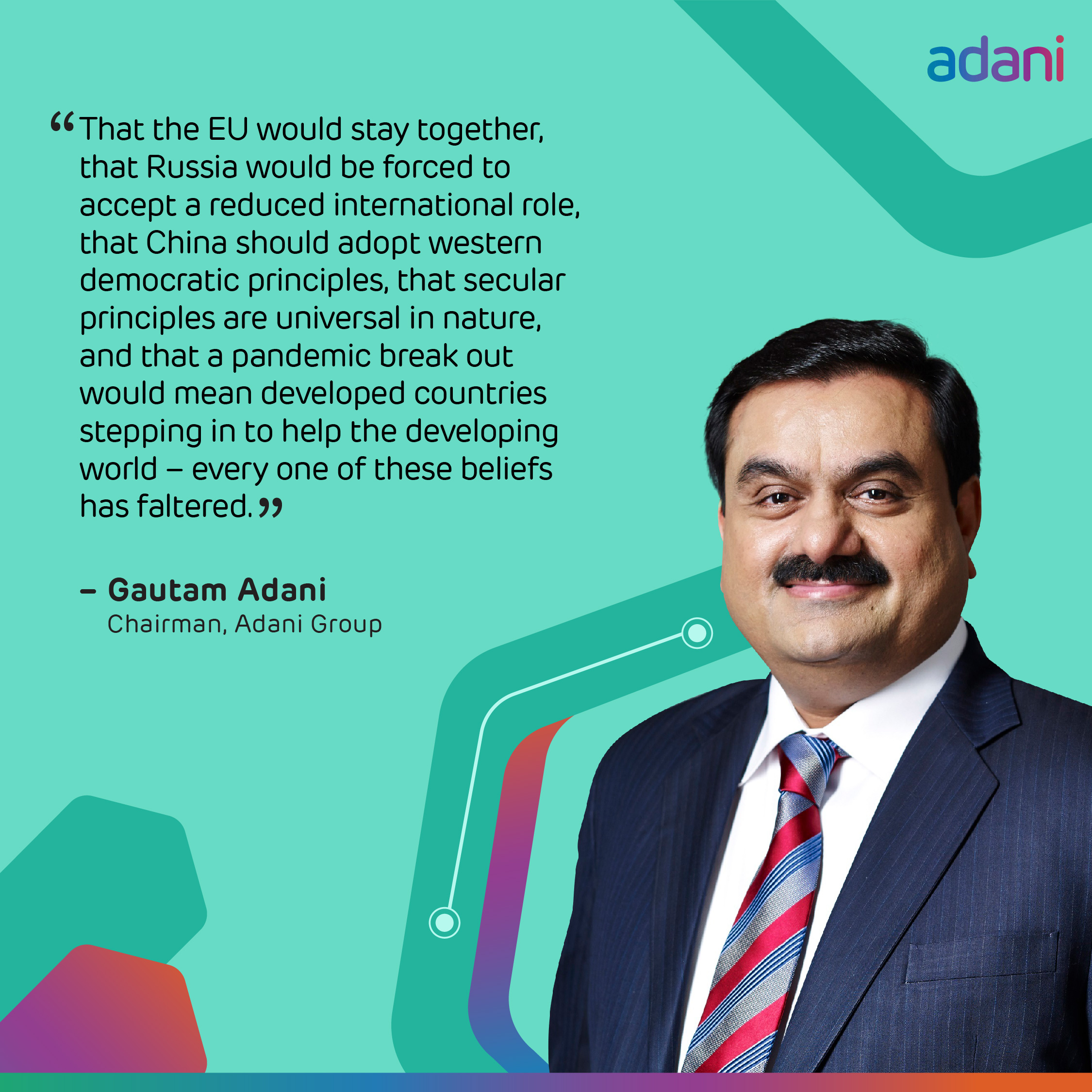 Adani Group on Twitter: ""What we cannot afford to do is fall into the classic two-speed nation ...