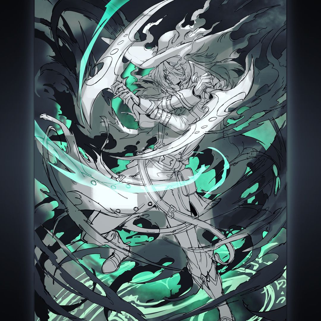 Mana Moon - Art Team on Twitter: "Ankou sketch, Comic OC. Collab with the goated Sa-Dui https ...