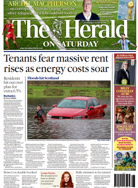 Here’s a look at today’s front page of The Herald. Subscribe here for ...