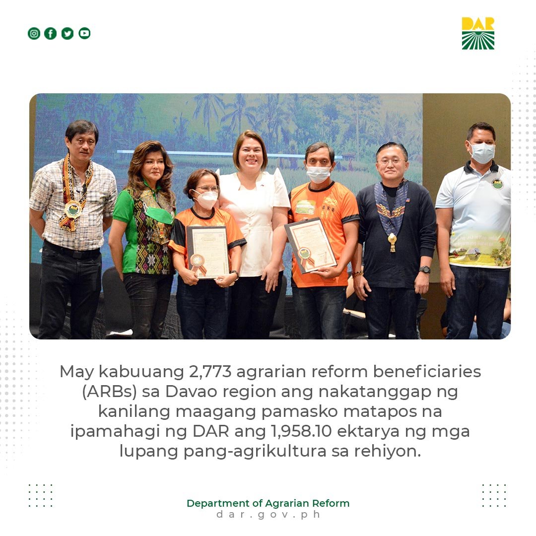 Department of Agrarian Reform, Philippines on Twitter: "[SPLIT News Alert] Sinamahan nina Vice ...