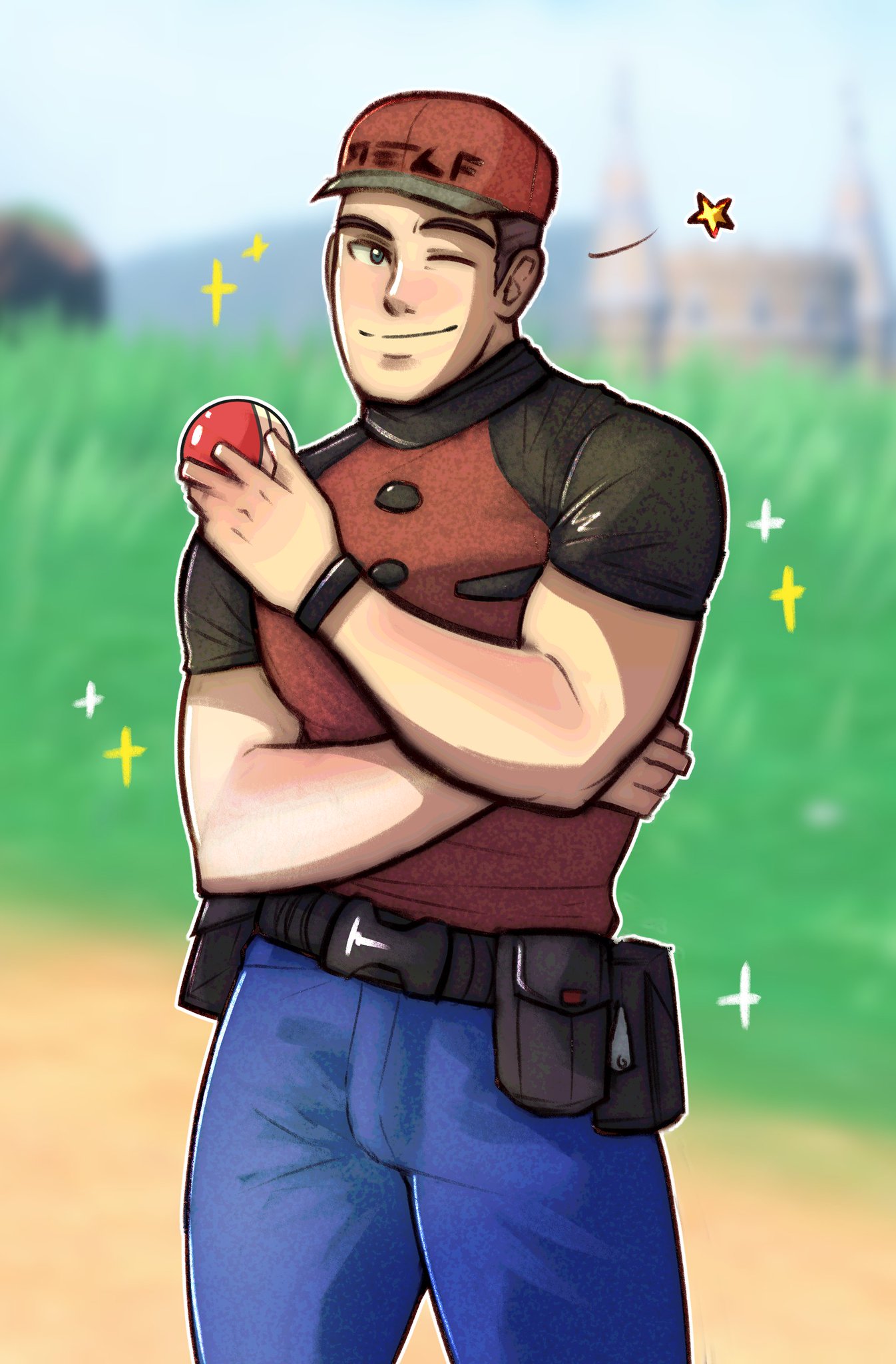 Osh Draws Men W No Clothes And The Big Things On Twitter Fanart Of The Courier Trainer