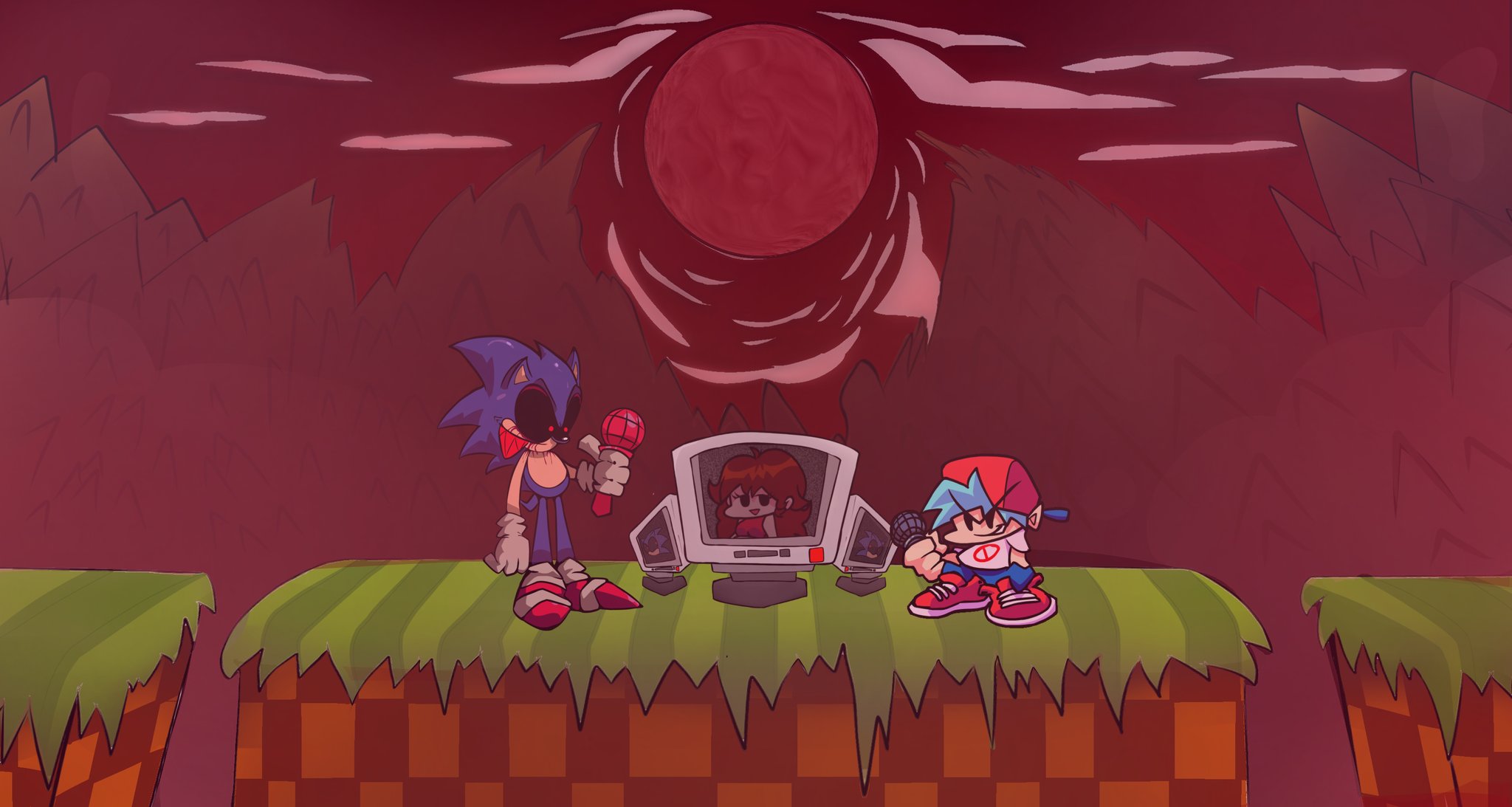 TheSebaArtist on Twitter: "Vs Sonic.exe But Bad #exe #sonicexe #sonicexefnf #Sonic # ...