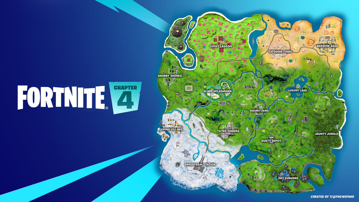 Ako | Fortnite News on Twitter: "Chapter 4 Map Promo Images, Chapter Overview & Loot Pool # ...