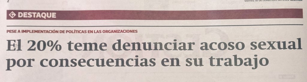 Pedro Francke On Twitter Acoso Sexual En El Trabajo Millones Lo