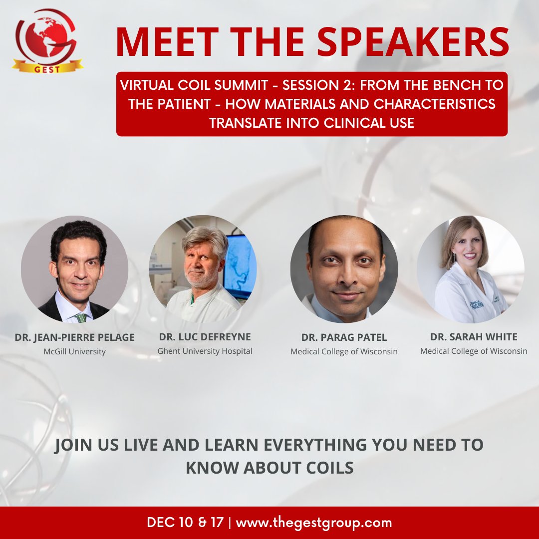 GEST -Global Embolization Symposium & Technologies on Twitter: "Let's introduce our speakers for ...