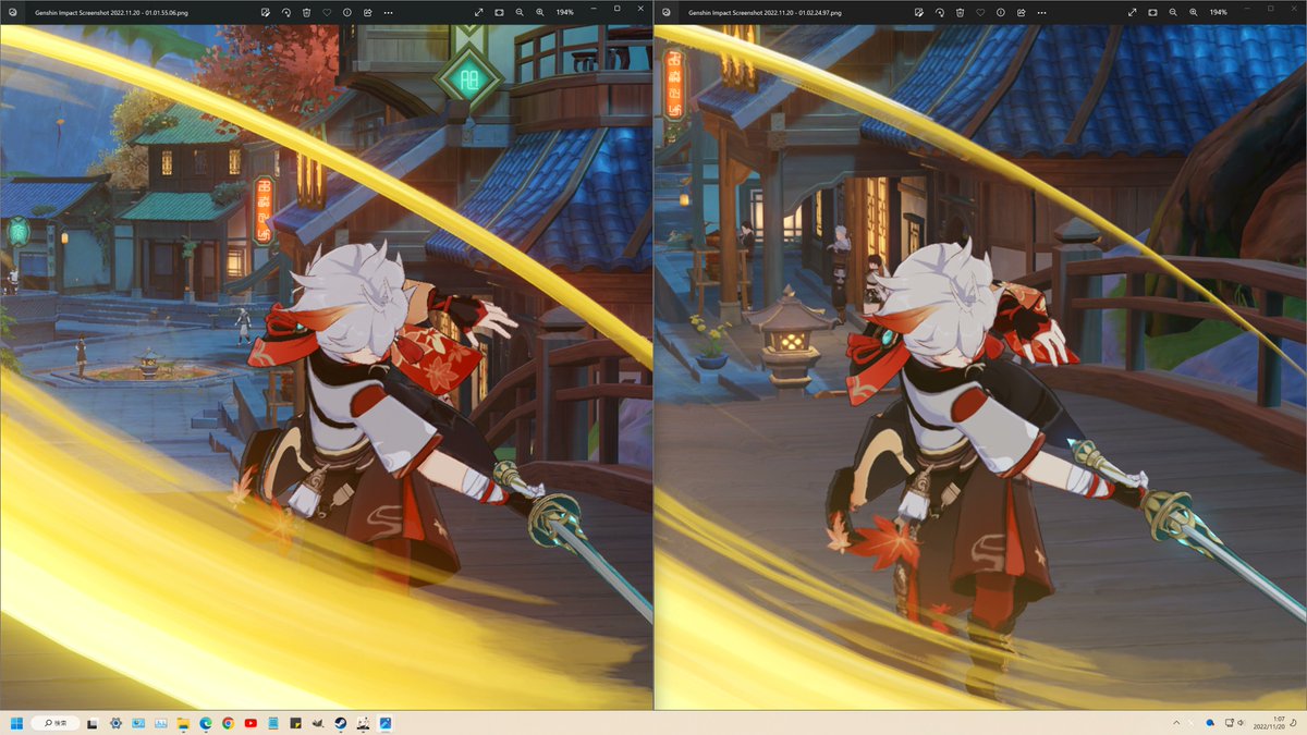 ショウ-T🎮 on Twitter: "両方ともDLDSR有効な状態でFSR2(左)・SMAA(右)比較 静止状態や背景ではFSR2の効果が高く、動きのあるシーンではSMAAが強いね #原神"