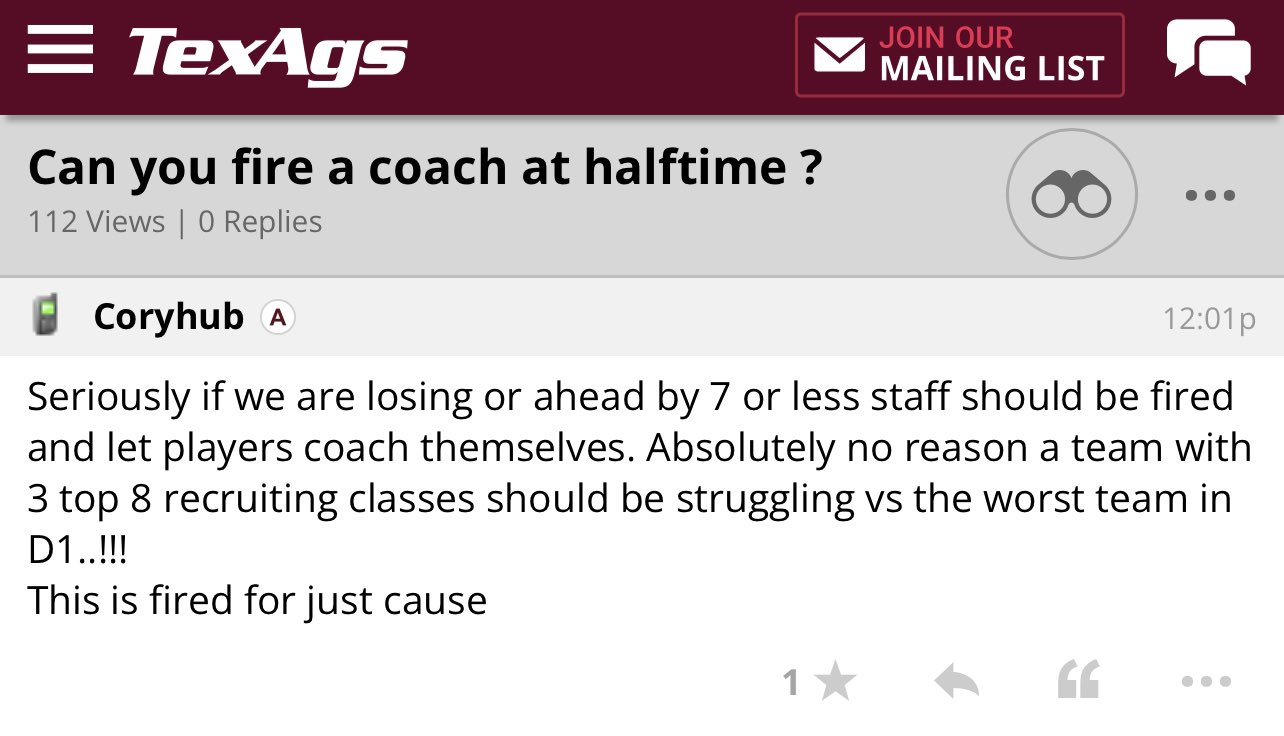 Message Board Geniuses on Twitter: "Fire Jimbo at halftime! #MeltdownAlert #FireEverybody https ...