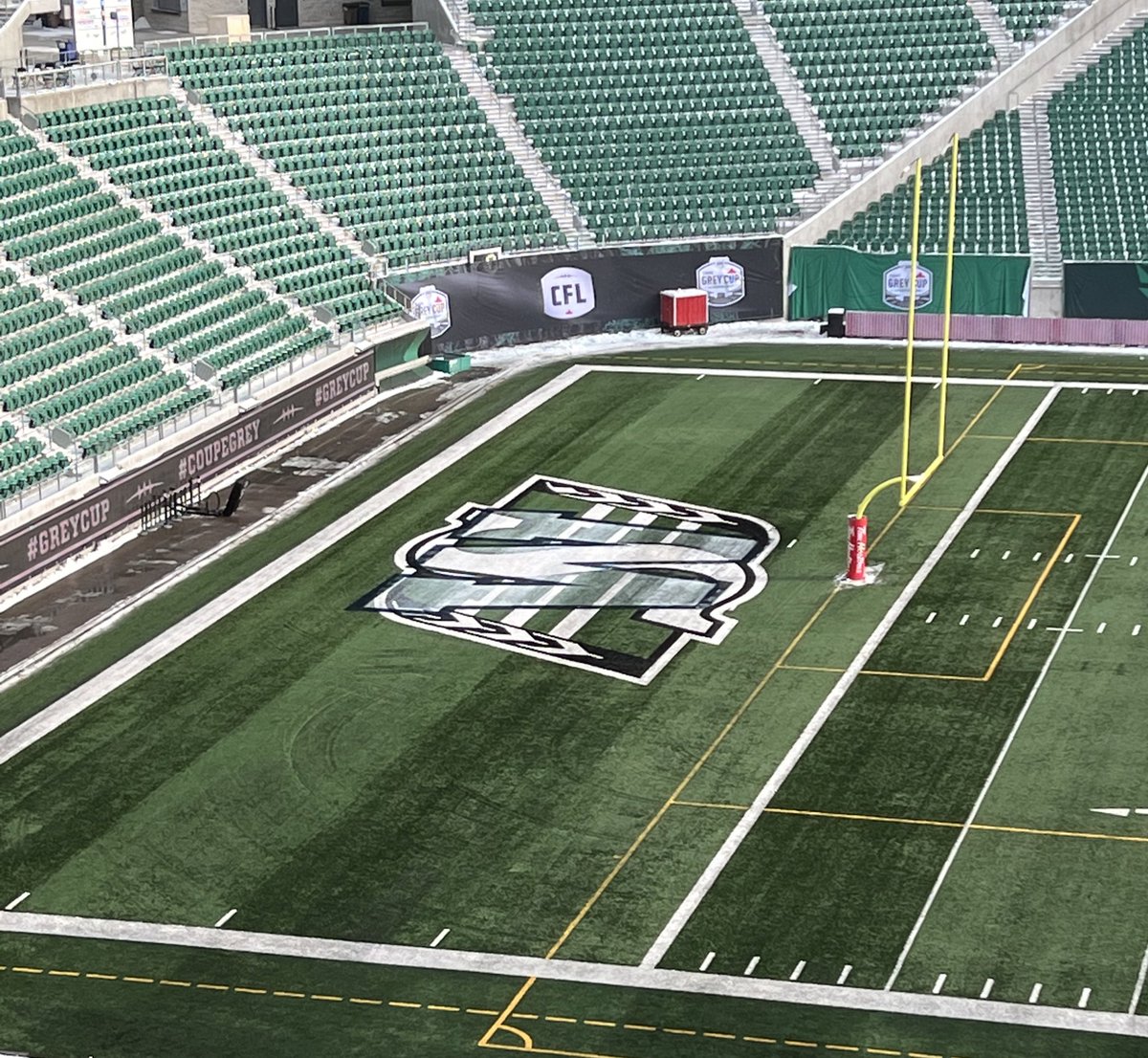 John Hodge on Twitter: "They are in the process of putting new logos on the playing surface at ...