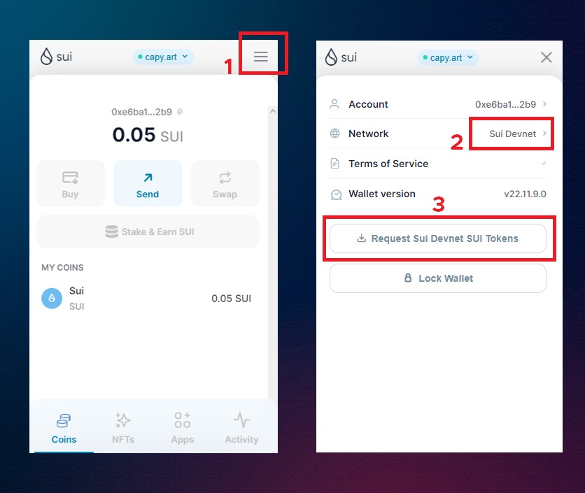 Let's mint Sui Capys NFT on SUI Devnet! 💧⚡ Sui Capys is a decentralized game developed by Mysten ...