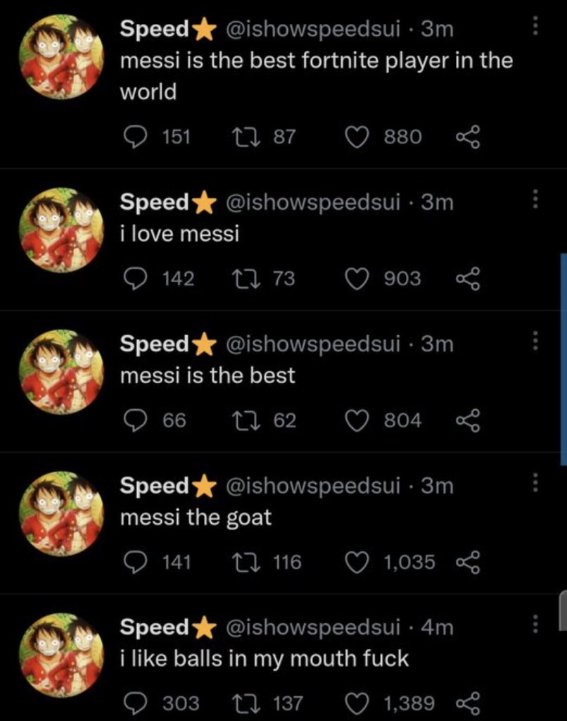george on Twitter: "did speed get hacked?😭 https://t.co/Qk0XIFb4X2" / Twitter