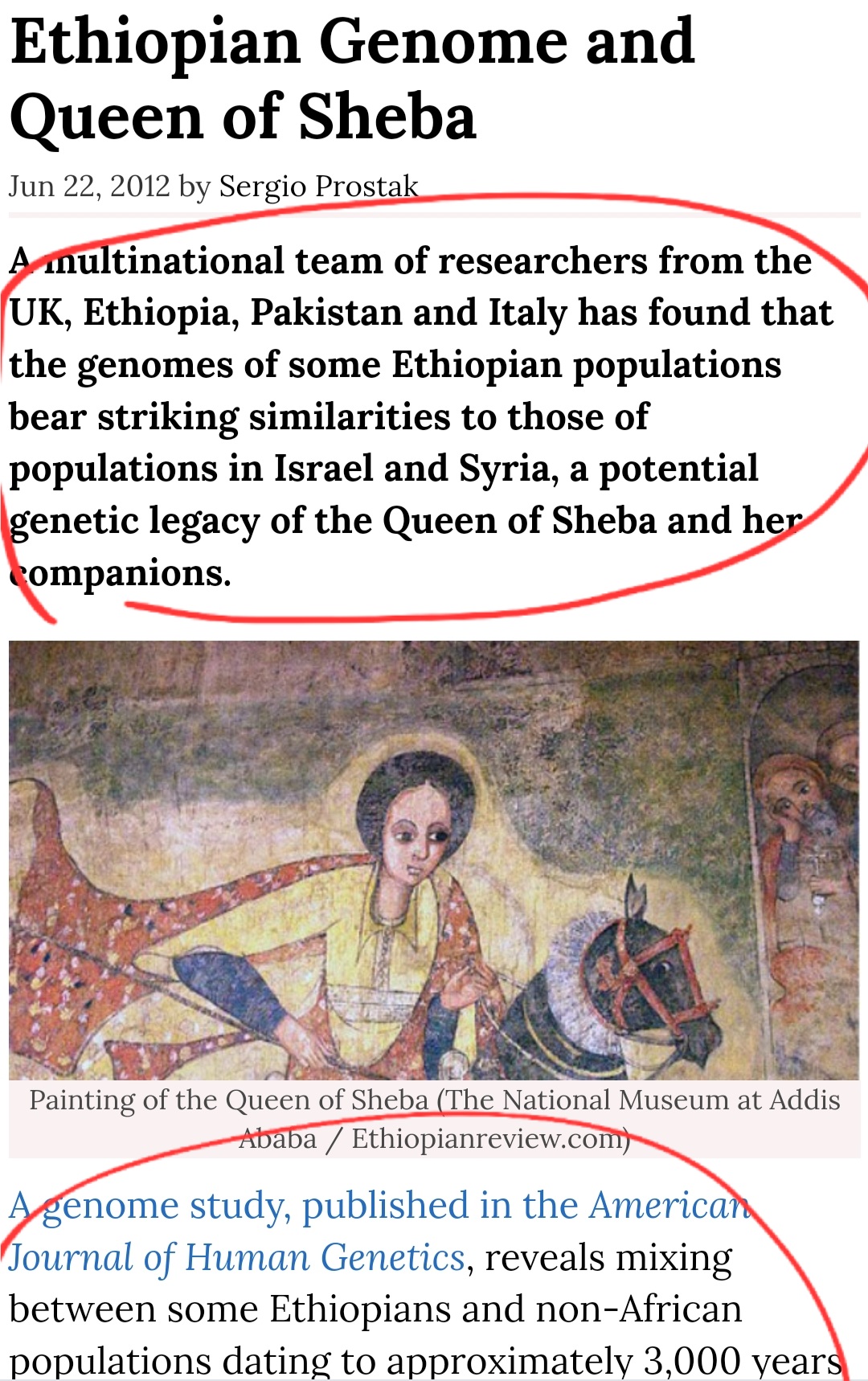 Ancient Ethiopian People