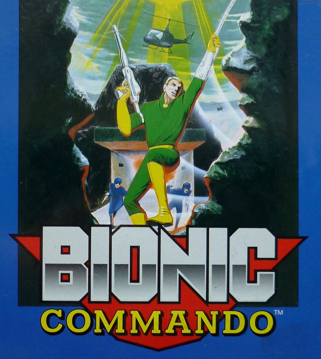 Video Game Art Archive on Twitter: "Cover Art Comparison 'Bionic Commando' NES"