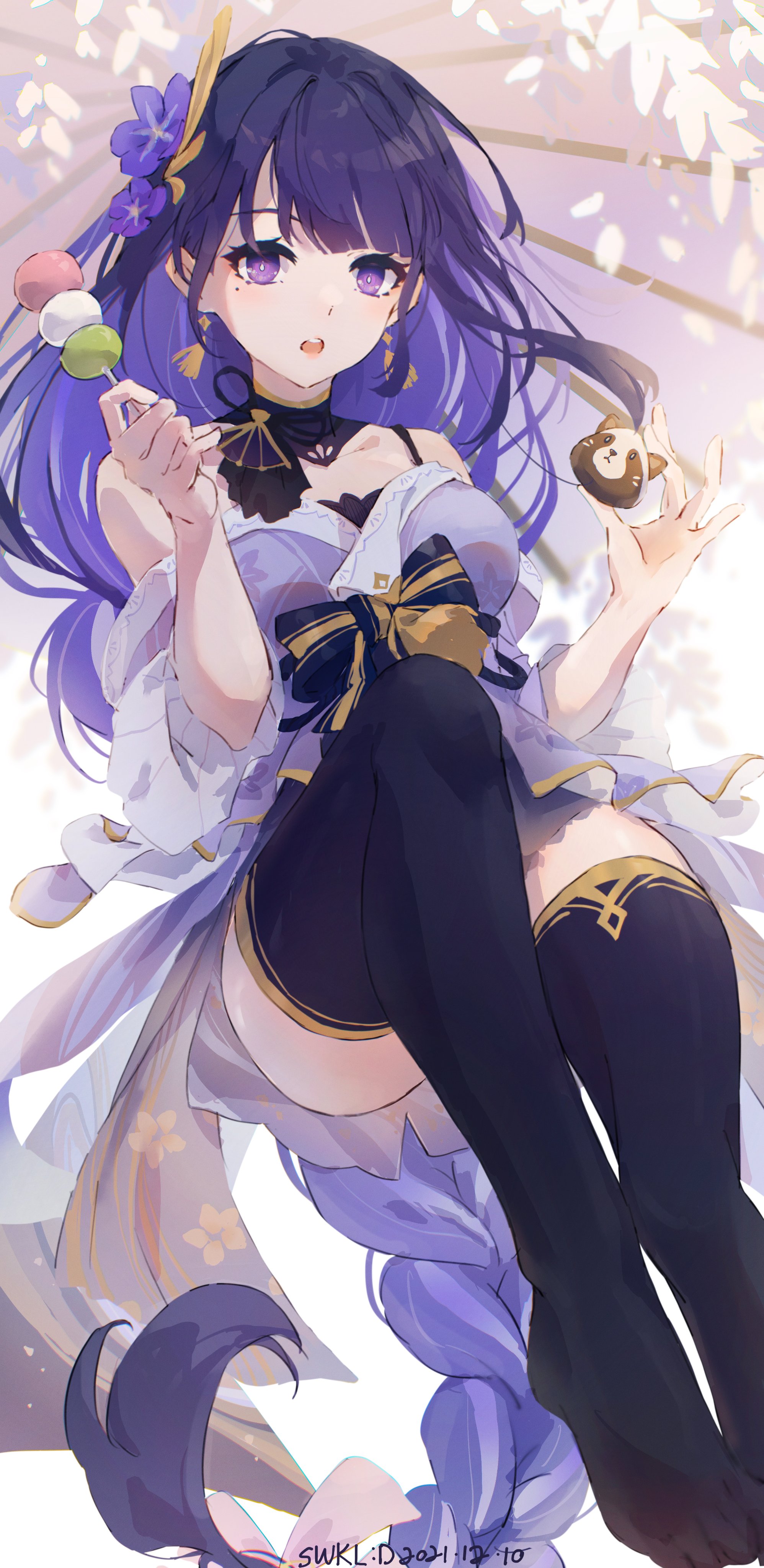 EI⚡️ & her puppy 🦊 on Twitter: "💜🍡#raiden #原神 #GenshinImpact #雷电将军 #RaidenShogun Credit:pixiv ...