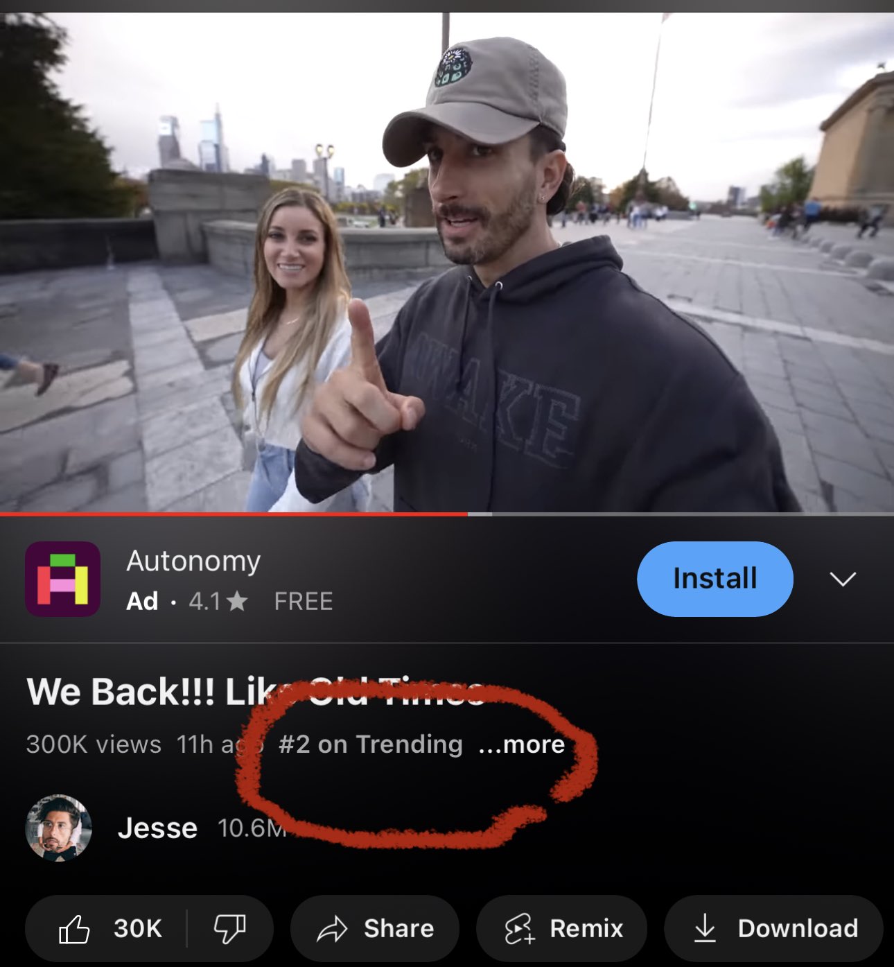 Jesse Wellens on Twitter: "Oh wow crazy!! Hit #2 on @YouTube trending.🥹 thank you peeps this is ...