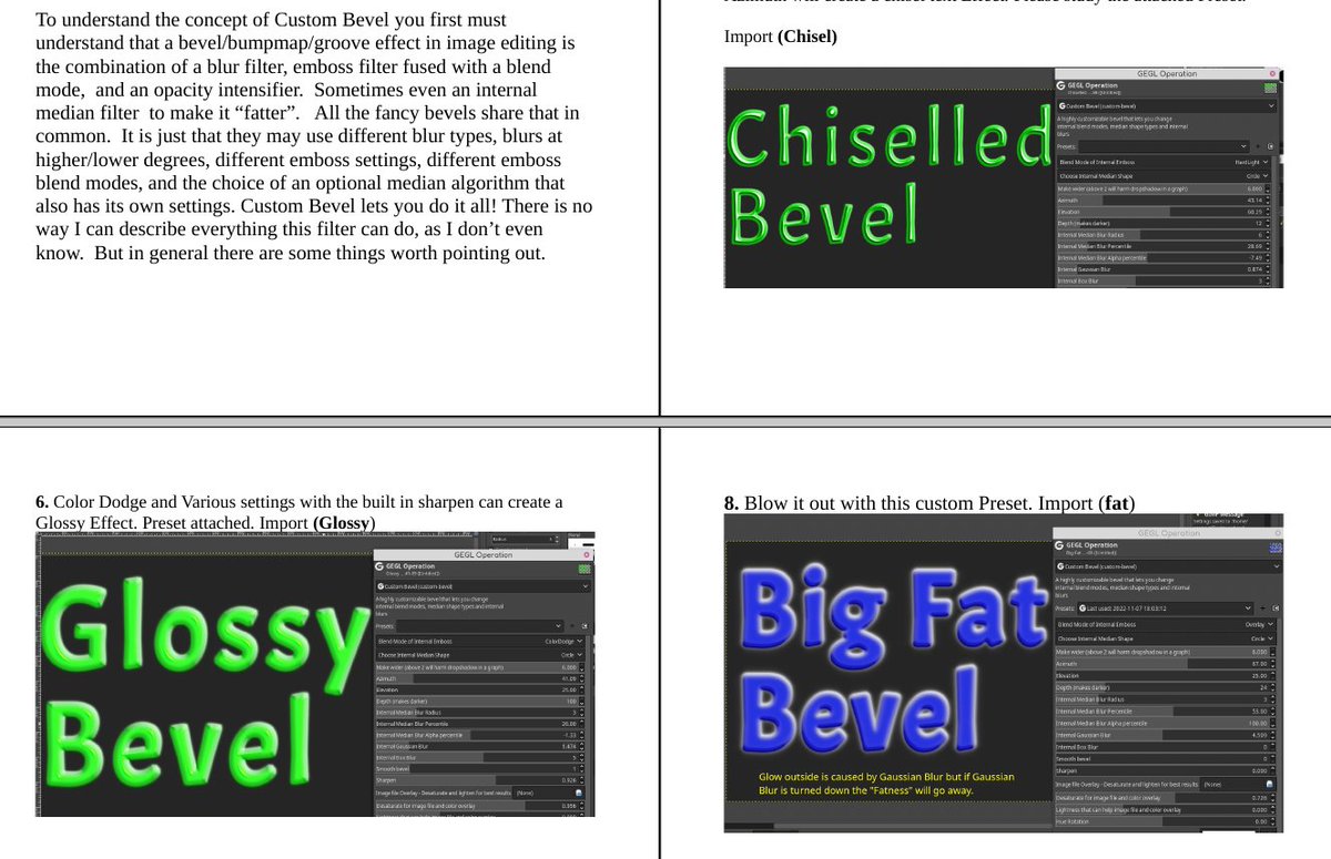 GIMP on Twitter: "RT @LinuxBeaver: Four of my third party #GEGL filters now have official guides ...